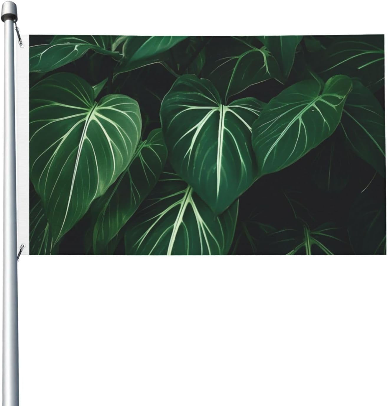 Green Long Leaves Flag 3x5 ft Flags for Outside Funny Banner Garden ...