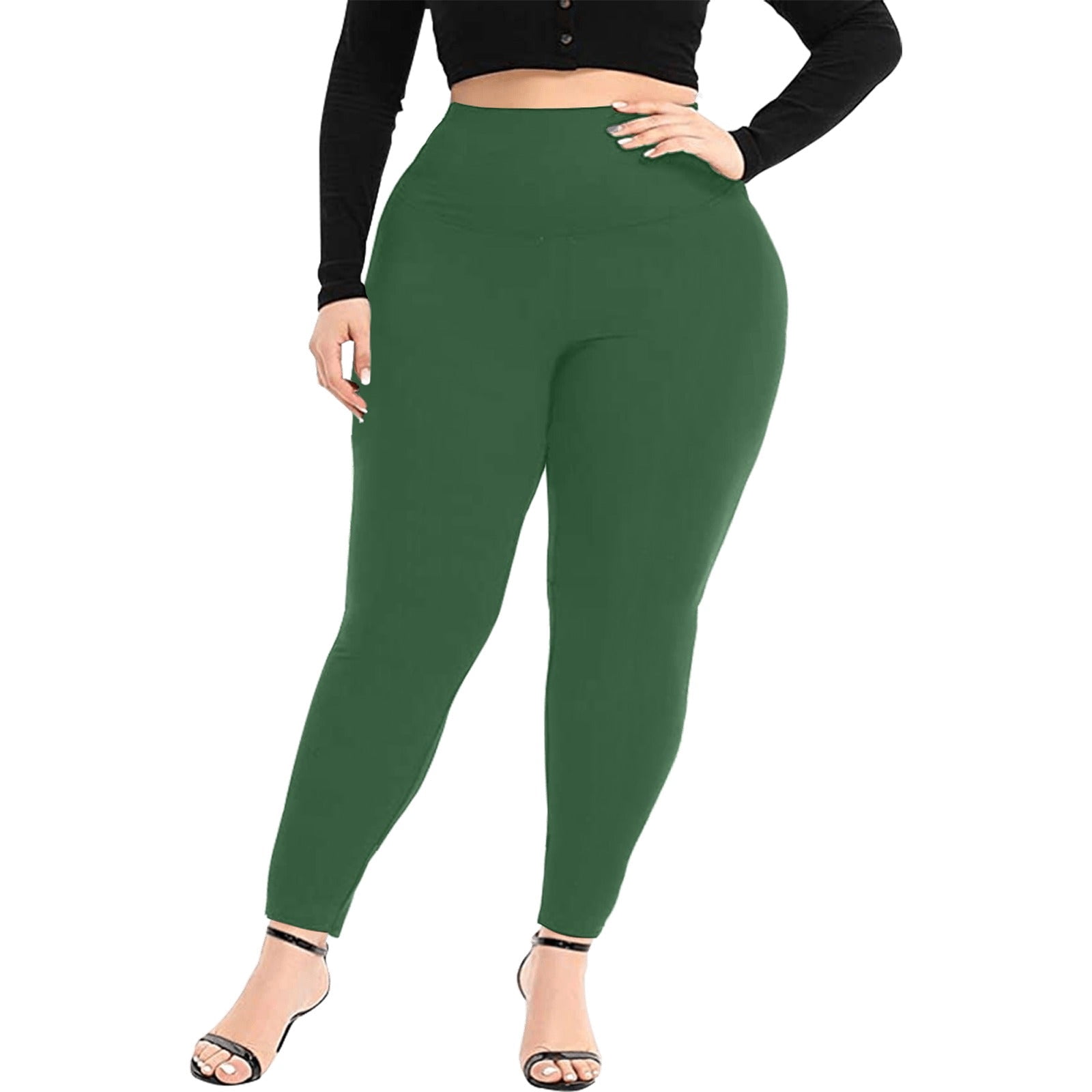 Green Loose Fit Dress Ensemble (Size:M; Style:Green Women's Extra Plus ...