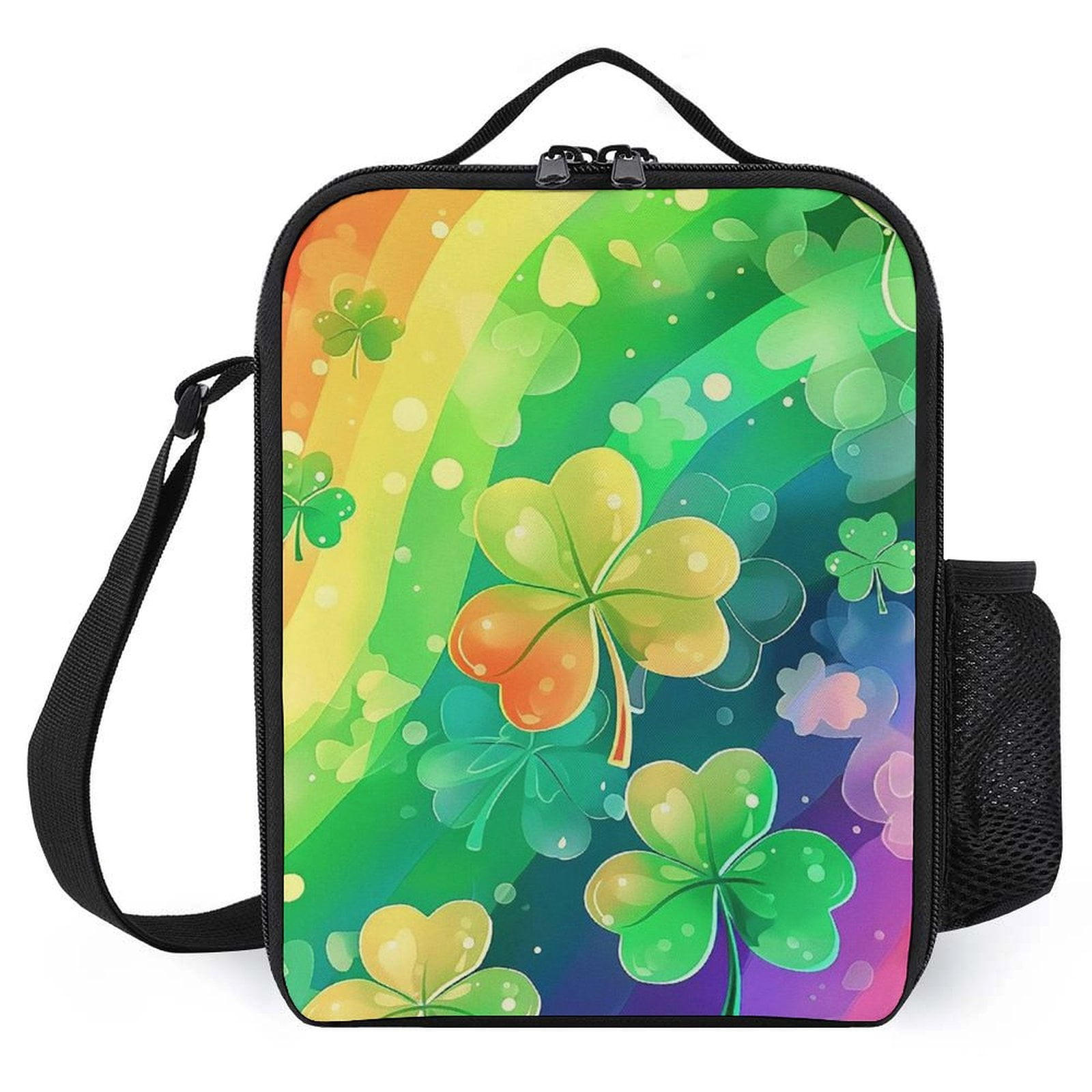 Green Lucky Grass Premium Insulated Lunch Box School Lunch Bag ...