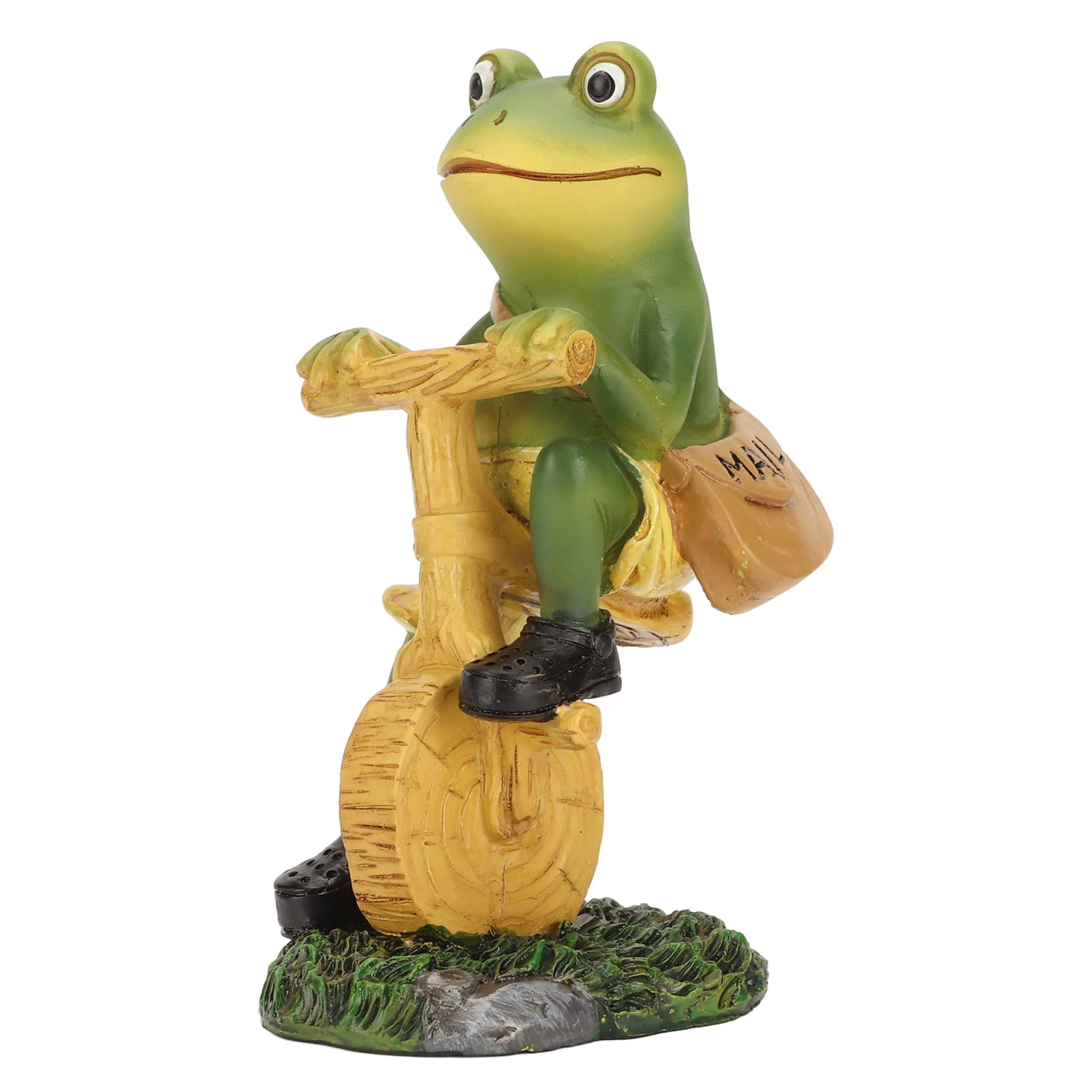 Green Mailman Frog Figurine Resin Frog Ornament Statue For Desktop And ...