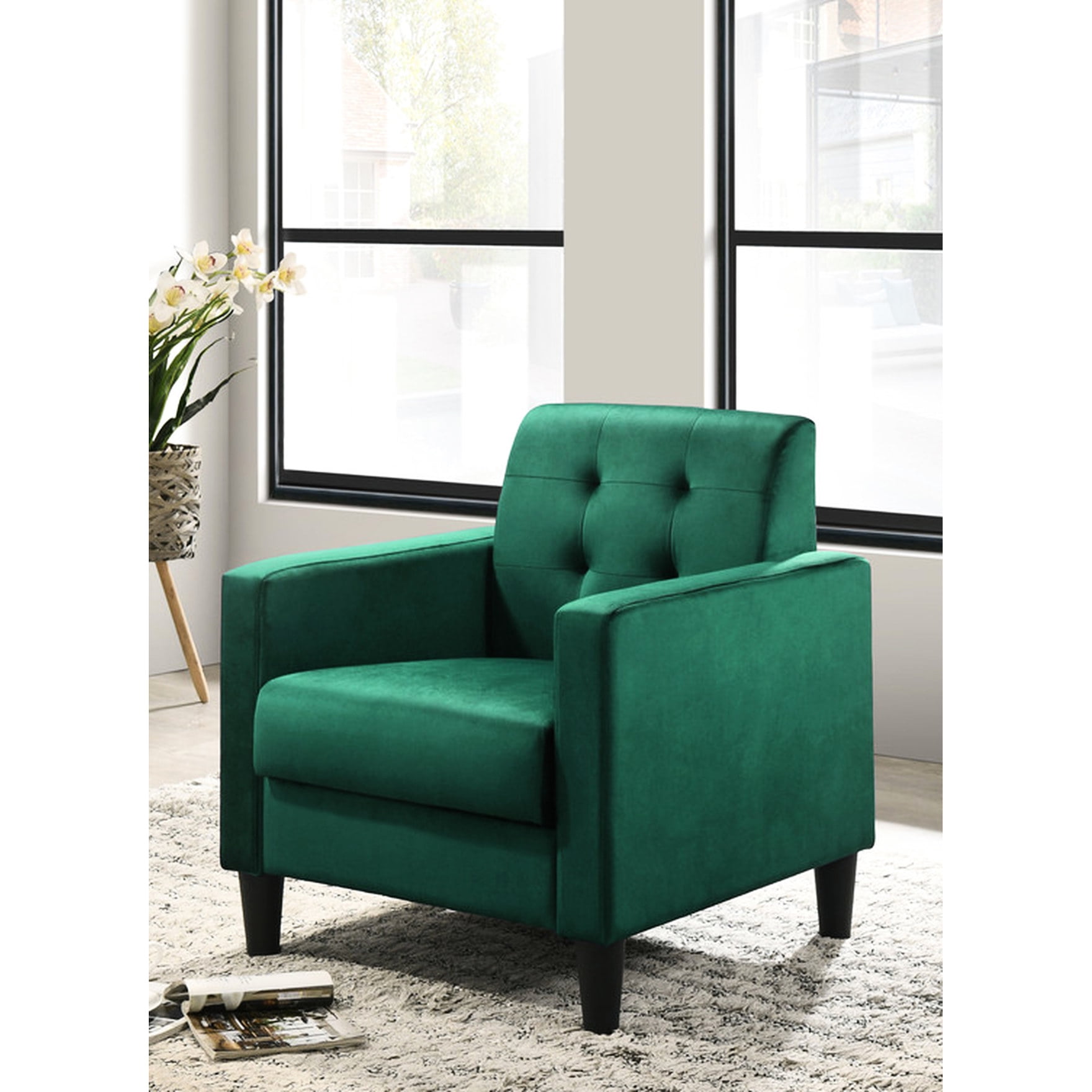 Green Main Color - Square Arm Design - Lobby Decoration - Elegant Look ...
