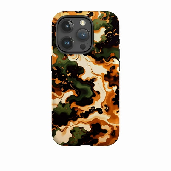 Green Marble Abstract Texture Phone Case for iPhone 16 15 14 13 12 11 ...