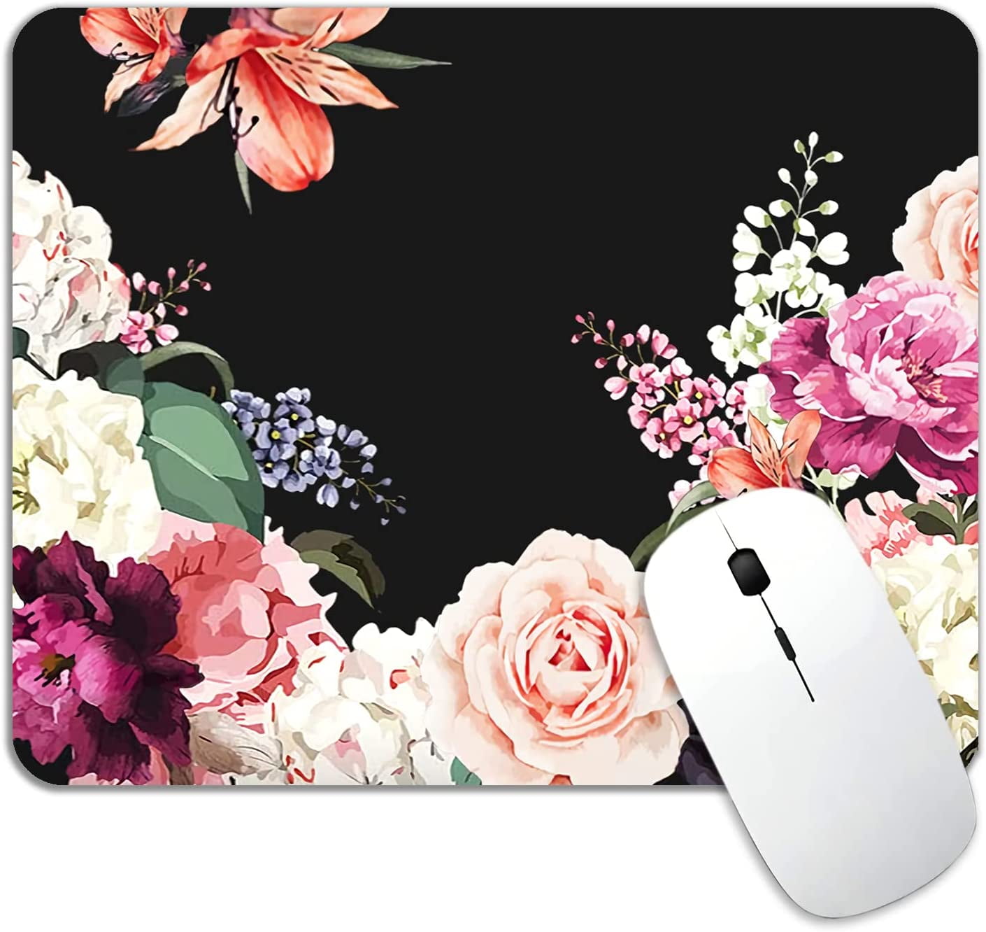 Green Marble Mouse Pad, Modern Waterproof Anti Slip Rubber Base Gaming ...