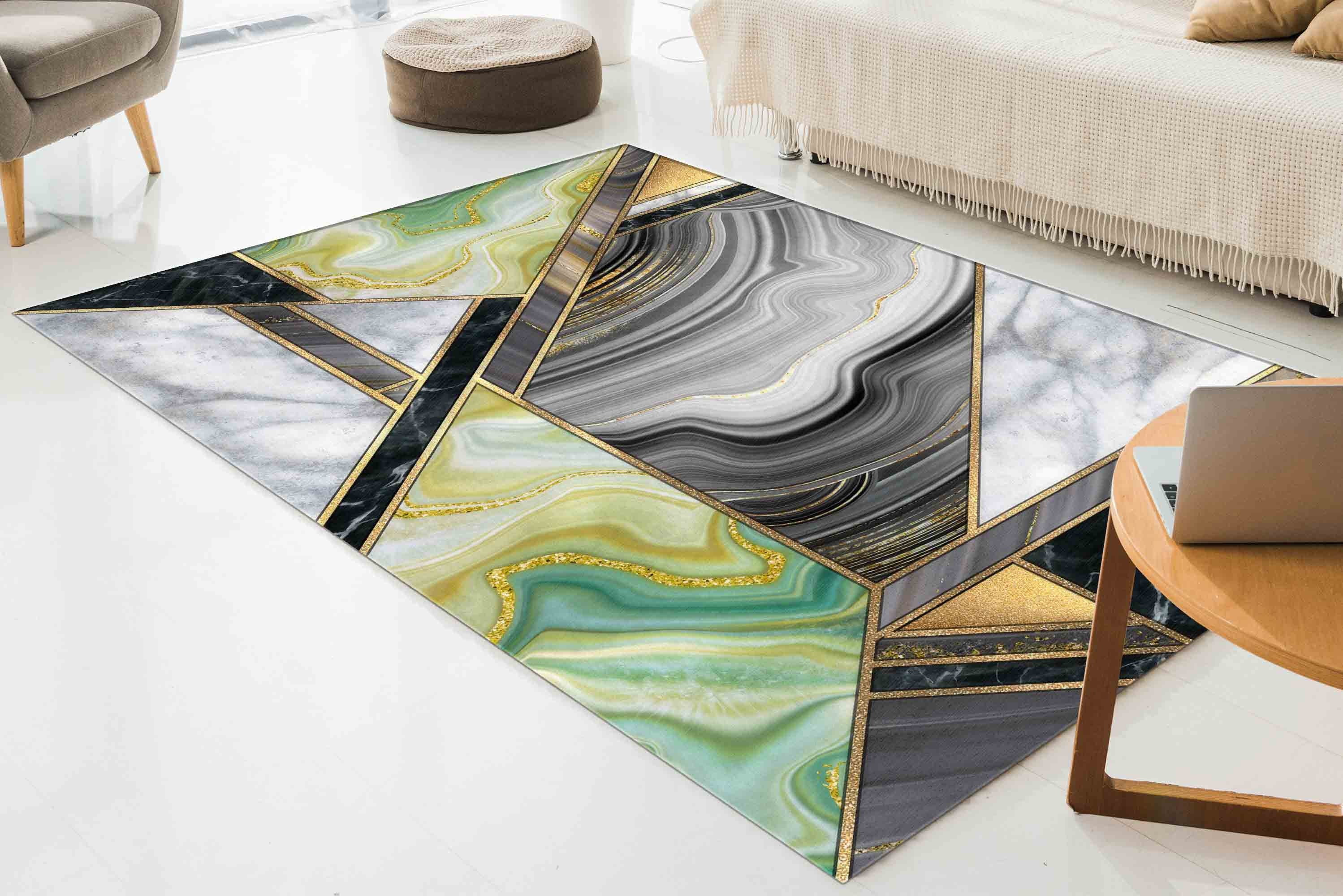 Green Marble Rugs, Decorative Rug, Marble Rugs, Modern Rugs, Luxury Rug ...