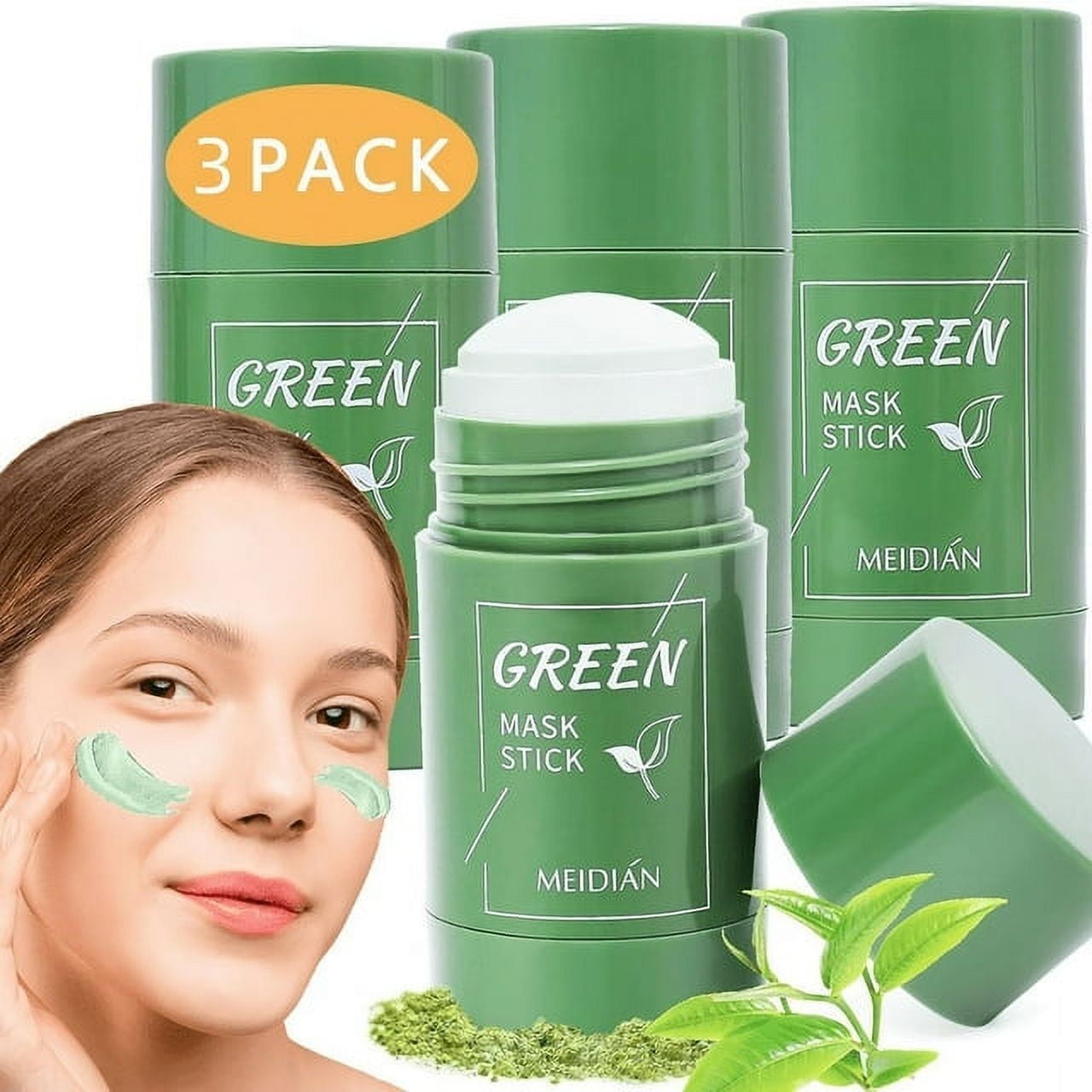 Green Mask Stick For Face Moisturizes Oil Control,Green Tea Purifying ...