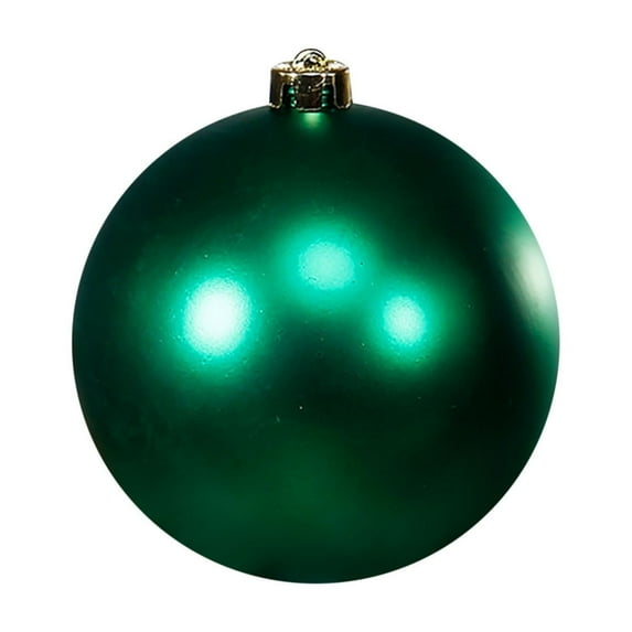 Green Matte Christmas Ball Ornament 15Cm For Window Tree Layout Plastic ...