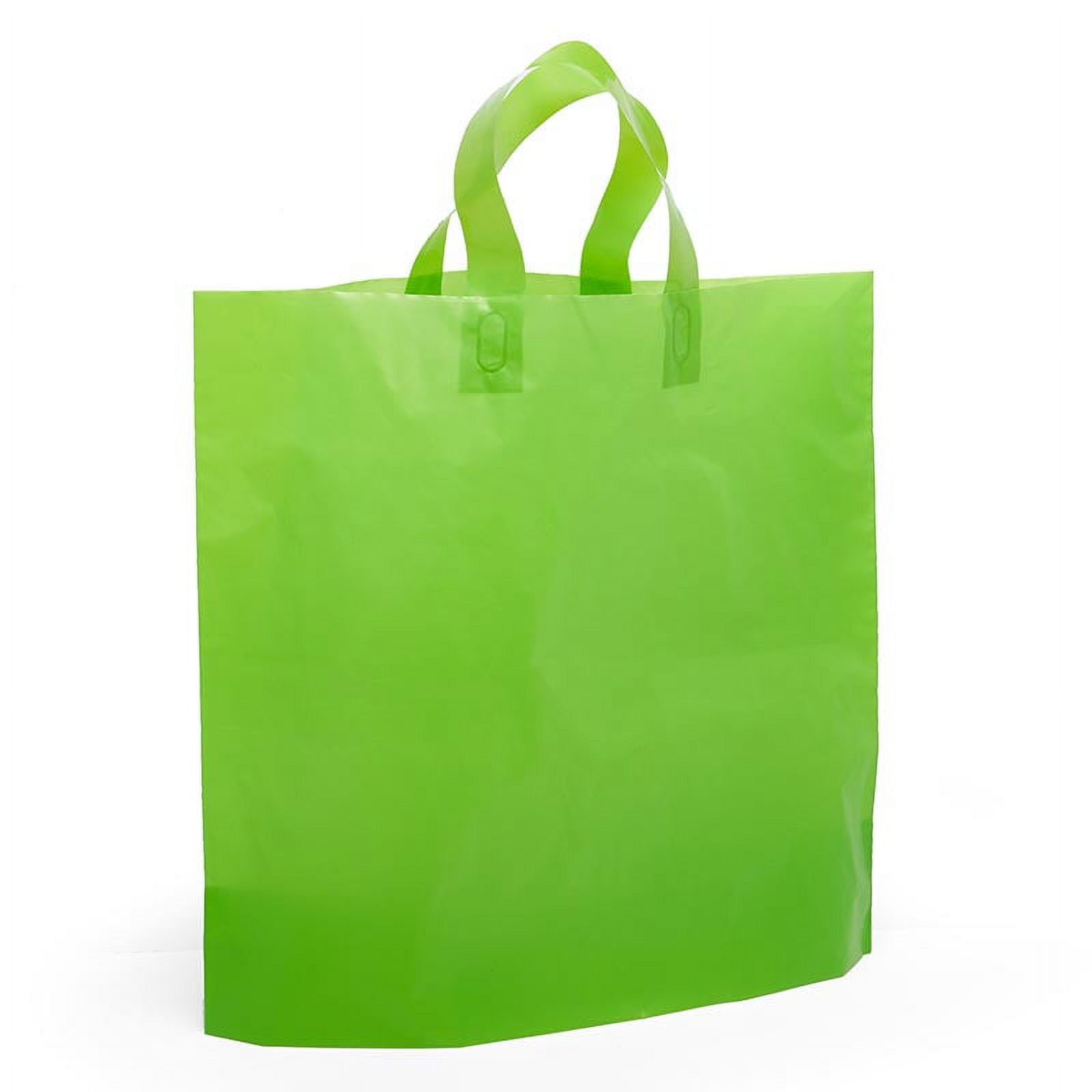 Green Matte Plastic HDPE Bags - 2.25 mil Thick | Quantity: 250 Gusset ...