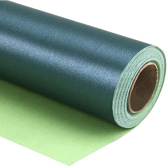 Green Matte Wrapping Paper - Solid Color Pearly Lustre Paper Perfect ...