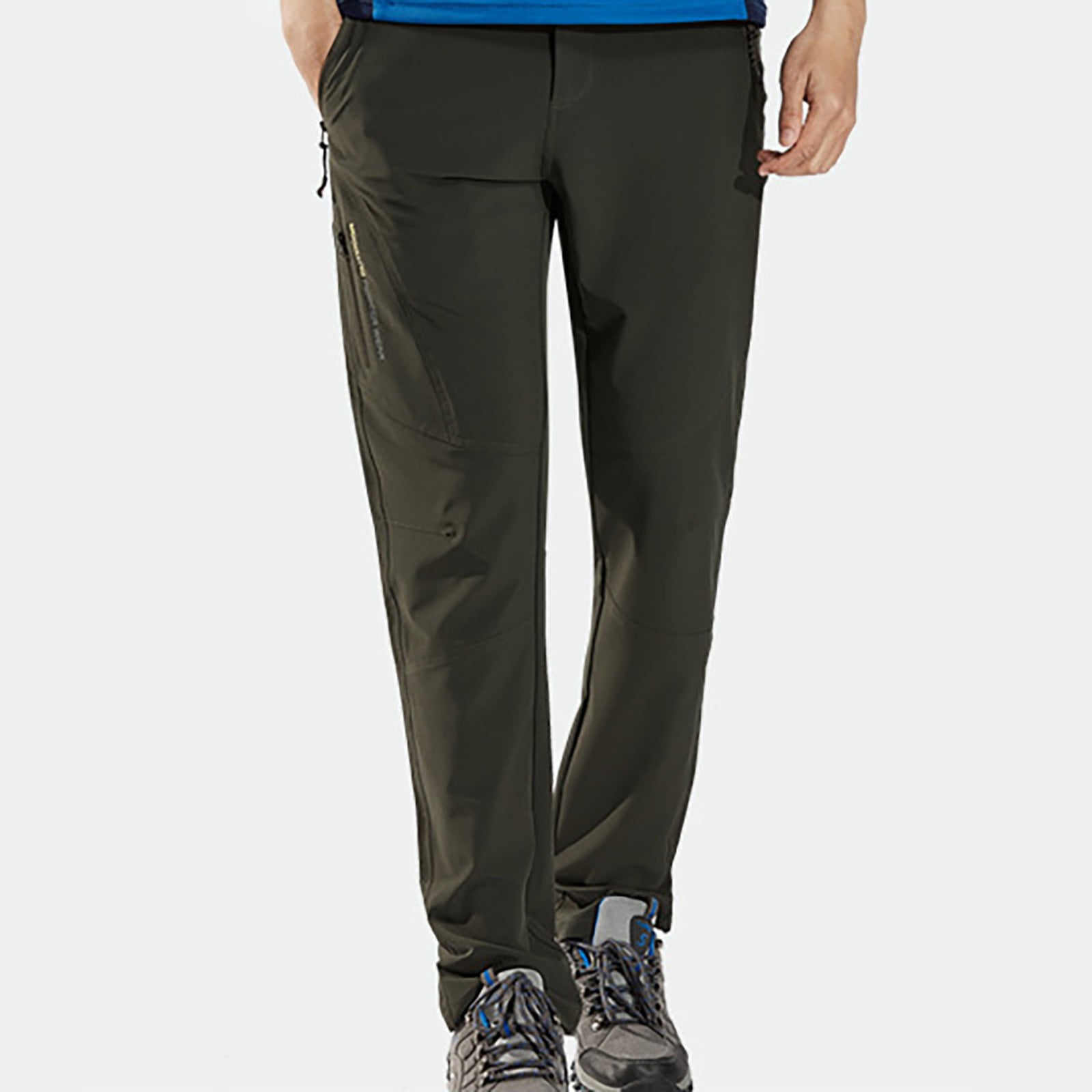 Men and Women Hiking Pants Casual Water Proof Rain Pant Elastic Waist ...