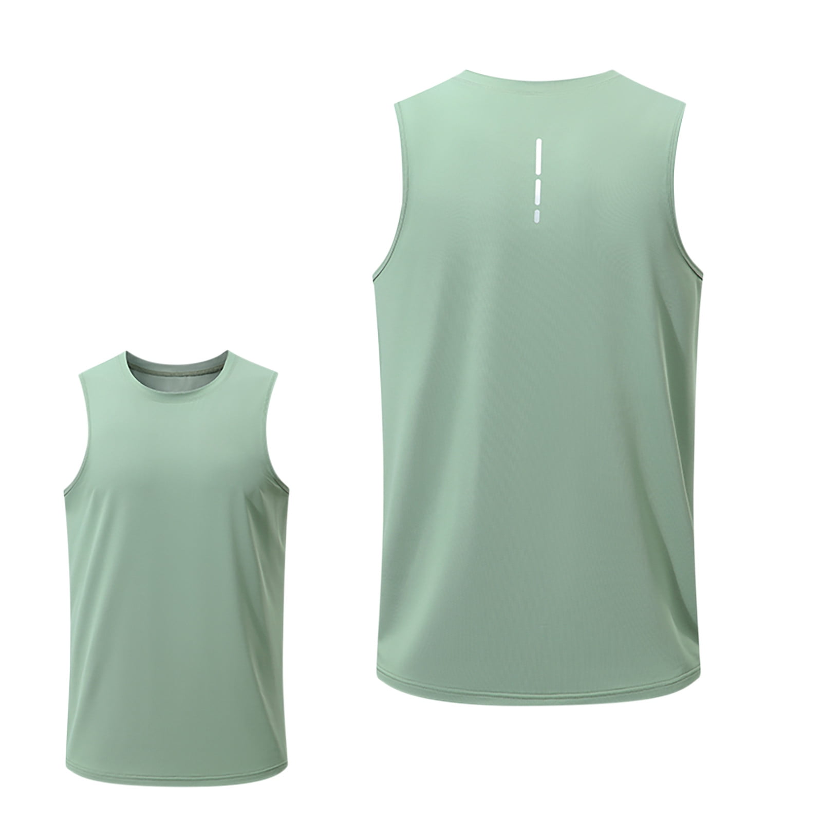 Green Mens Sport Gym Running Sleeveless Vest Hoods Outerwear for Man ...