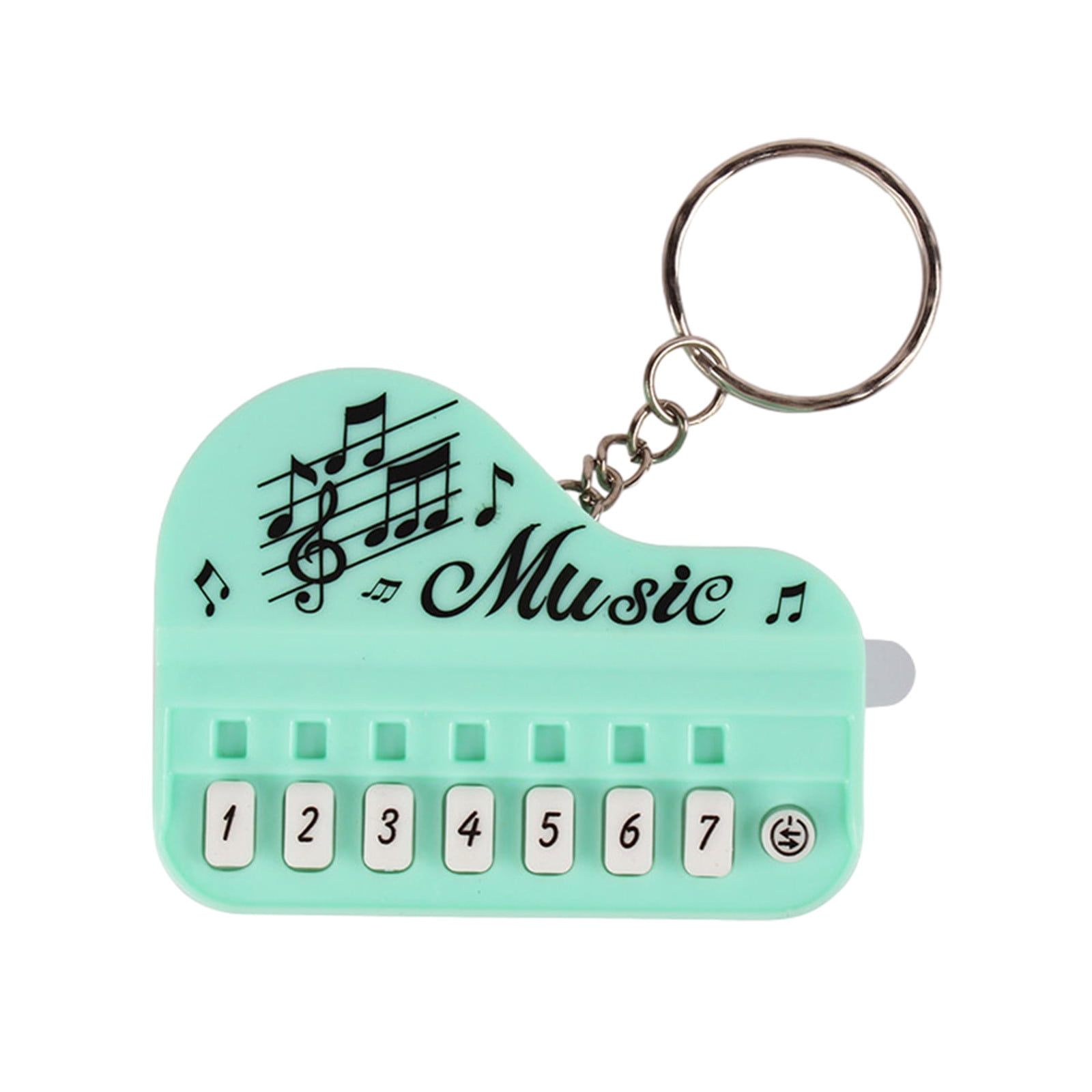 Green Mini Handheld Keyboard Keychain Pendant Piano For Kids, Portable ...