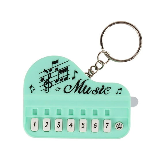 Green Mini Handheld Keyboard Keychain Pendant Piano For Kids, Portable ...