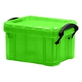 Green Mini Organizer Box With Transparent Cover, Secure Lock And 0.14L ...