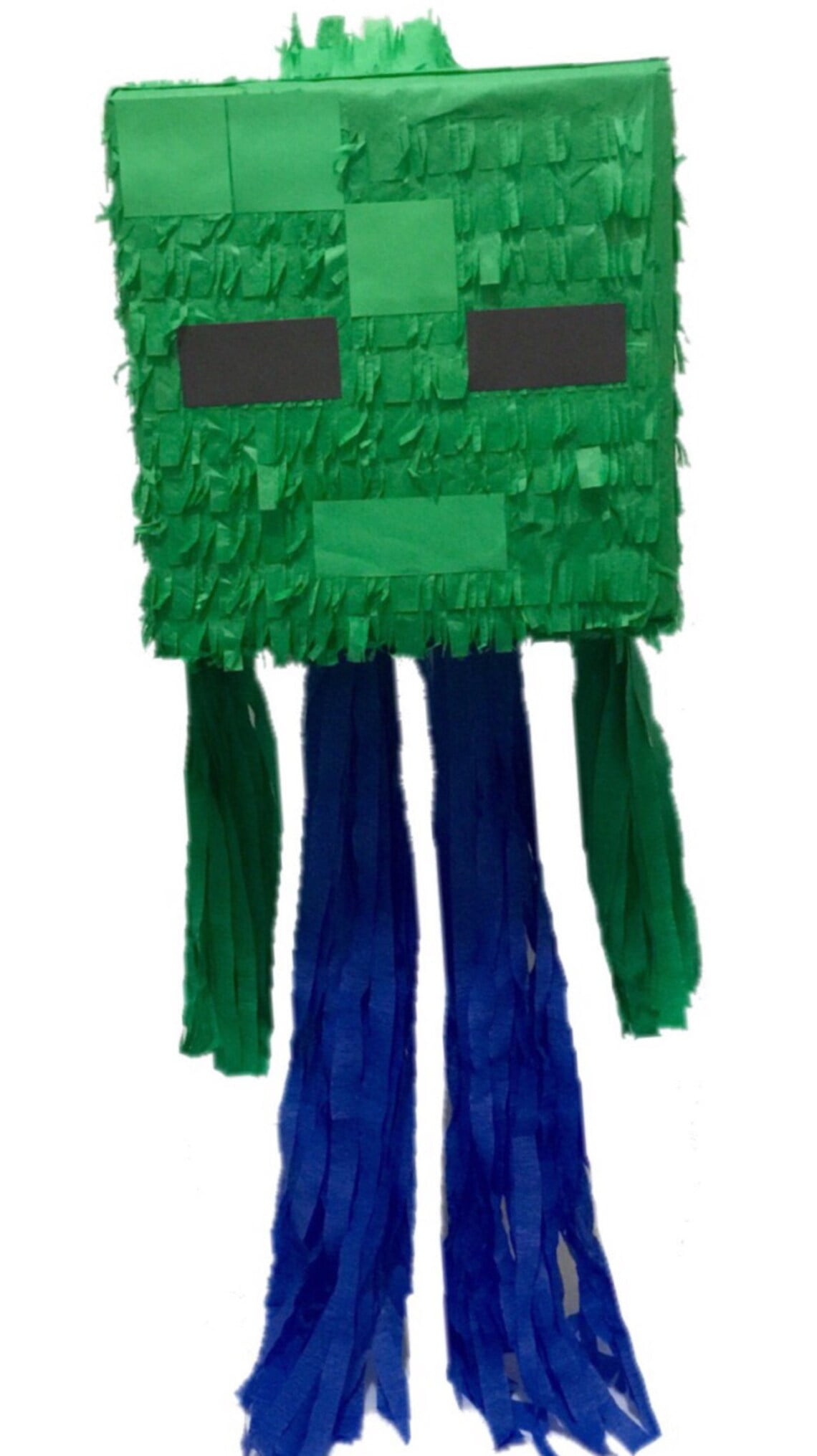 Green Mining Boy Pinata Pixel Themed Birthday Party Video Game Supplies ...