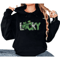 Green Mixed Pattern Lucky Clover Woman's Print hoodie (Sweatshirt ...