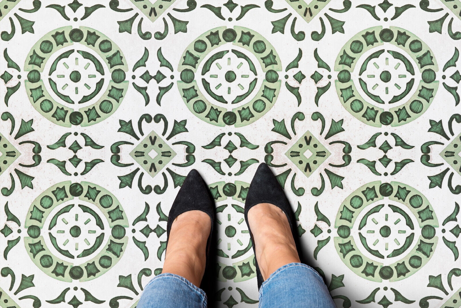 Moroccan Tiles Green