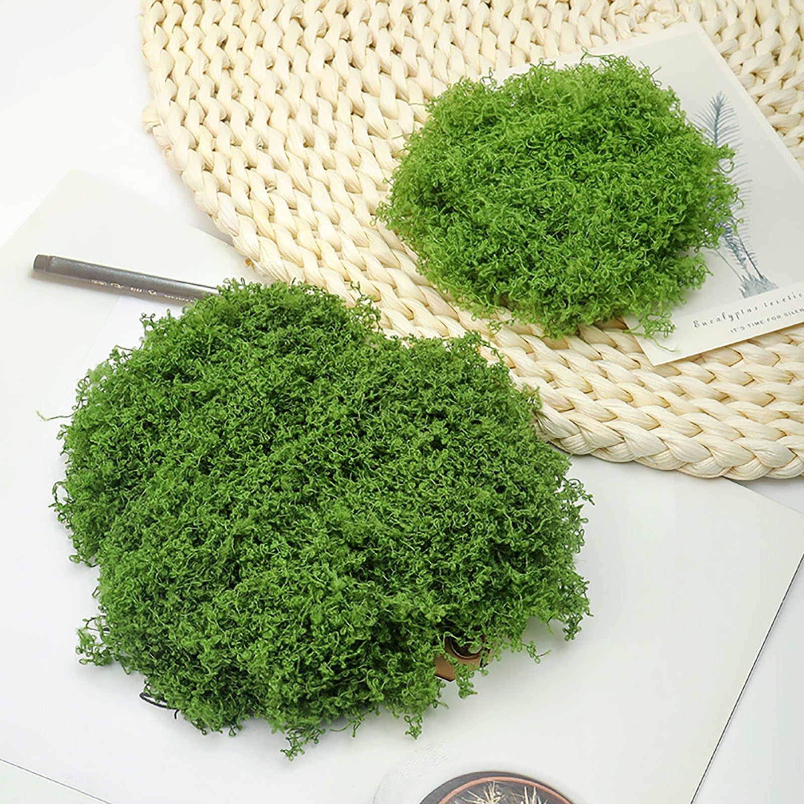 Green Moss for Crafts,Artificial Moss Preserved Potted Plants for ...