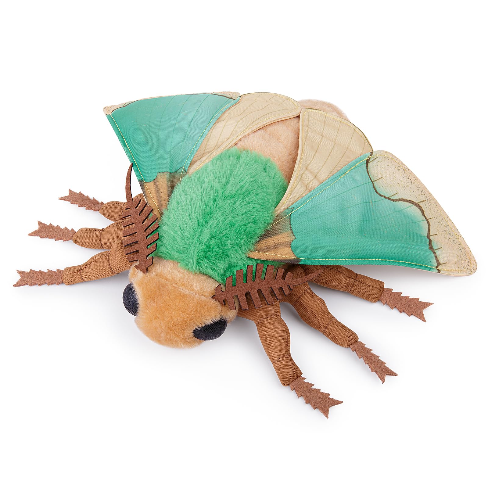 Green Moth Plush Toy, Lifelike Green Moth Stuffed Animals 11In ...