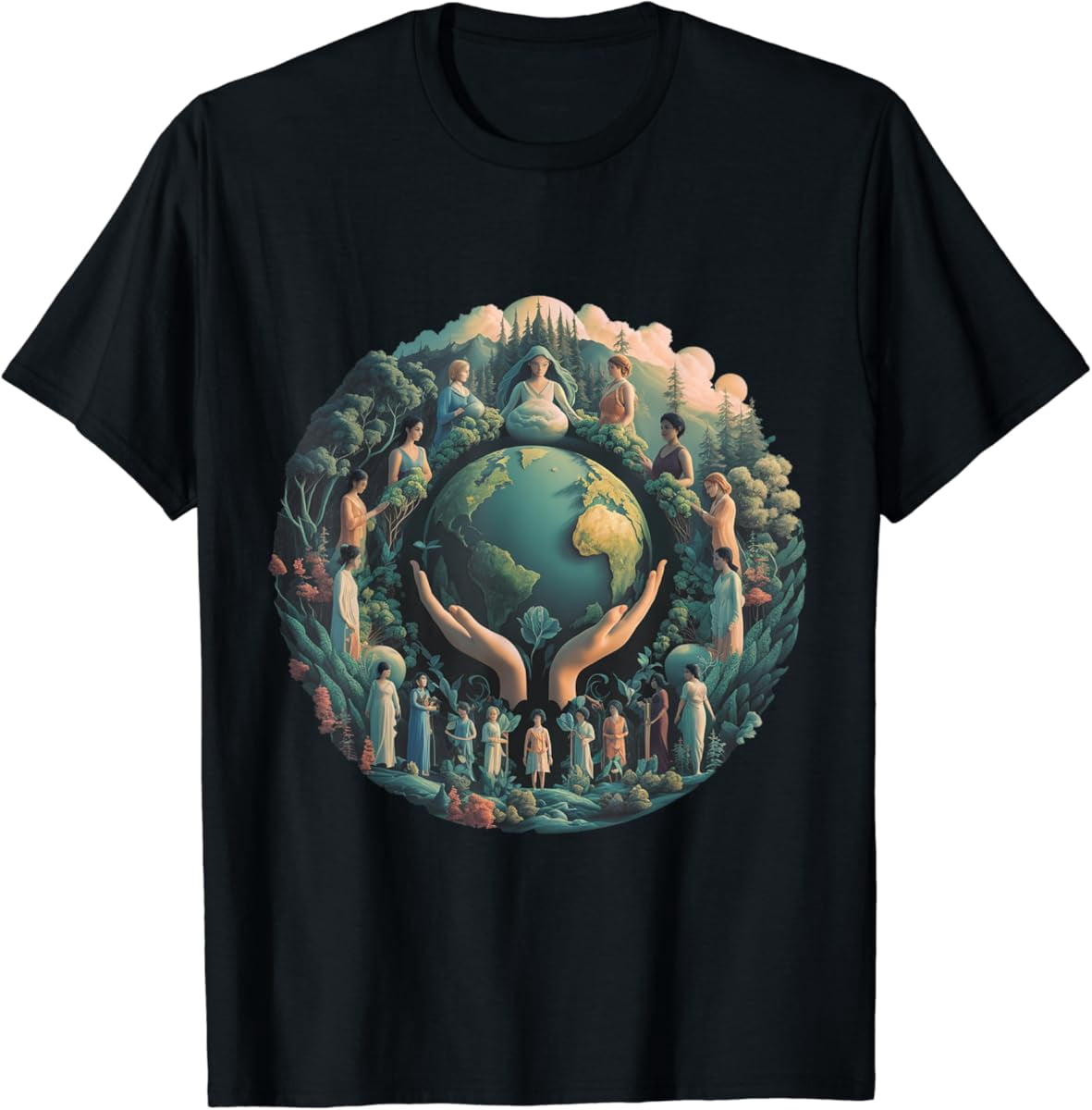 Green Mother Earth Day Gaia Save Our Planet Women Girl Unisex T-Shirt S ...