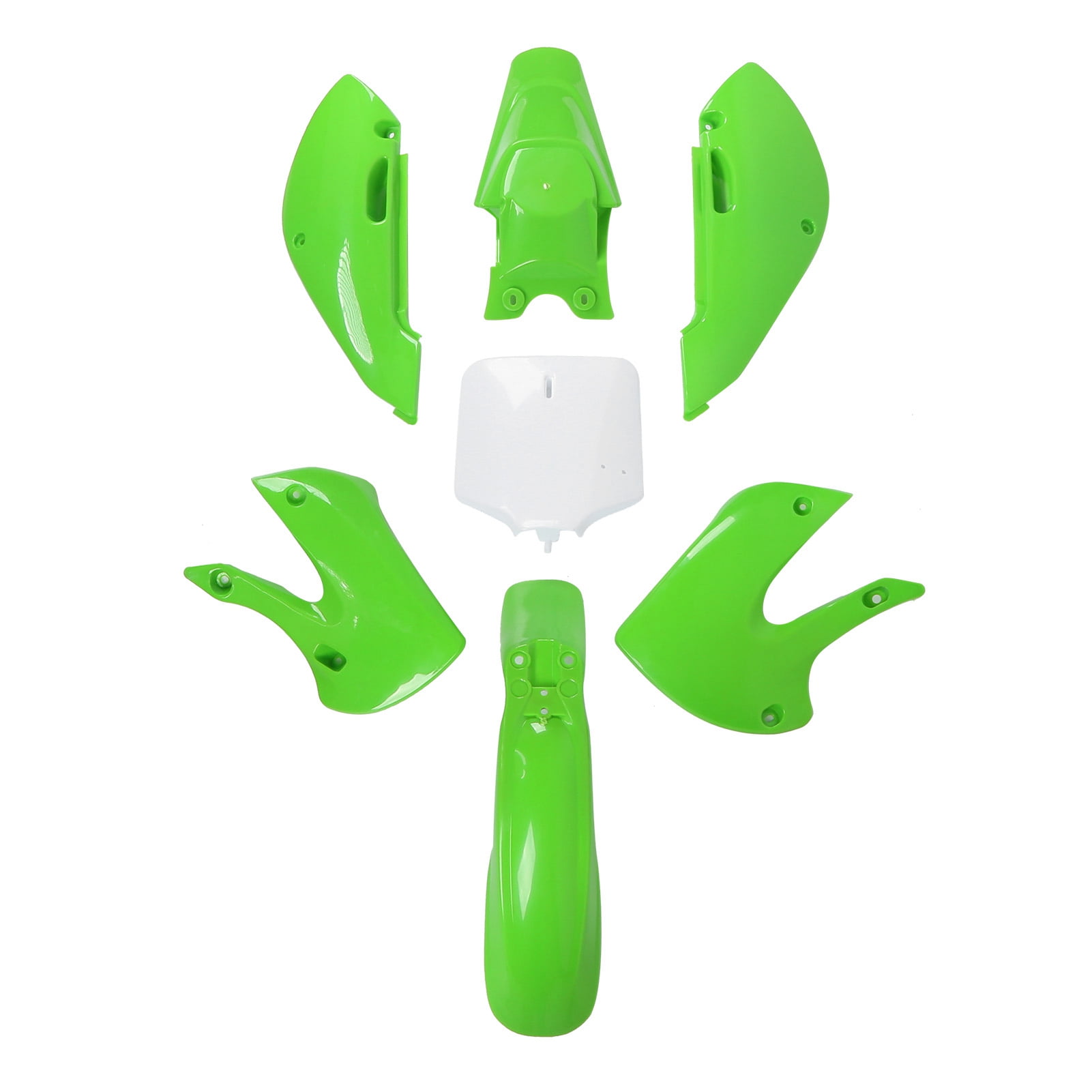 Green Motorcycle Fenders Fairing Fuel Tank Cover Replacement Kit for KLX110 KX65 DRZ110 RM65 ...
