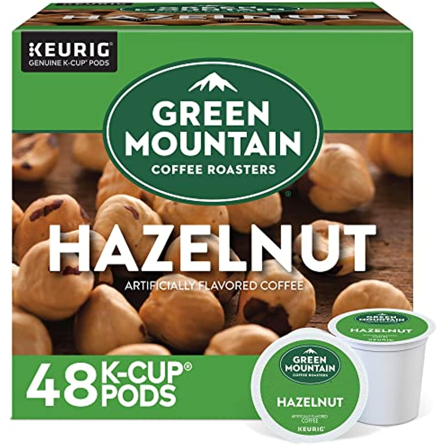 Green Mountain Coffee Roasters Hazelnut Light Roast, Keurig K-Cup Brew ...