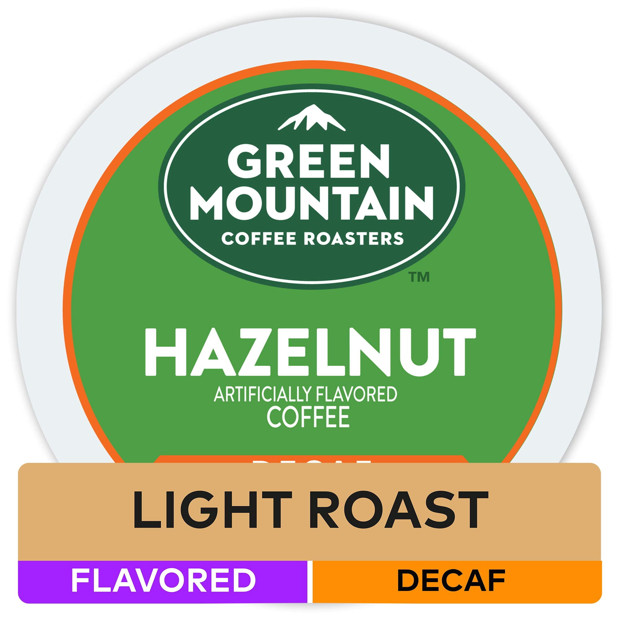 Green Mountain Coffee Roasters Hazelnut Decaf, Single-Serve Keurig K ...