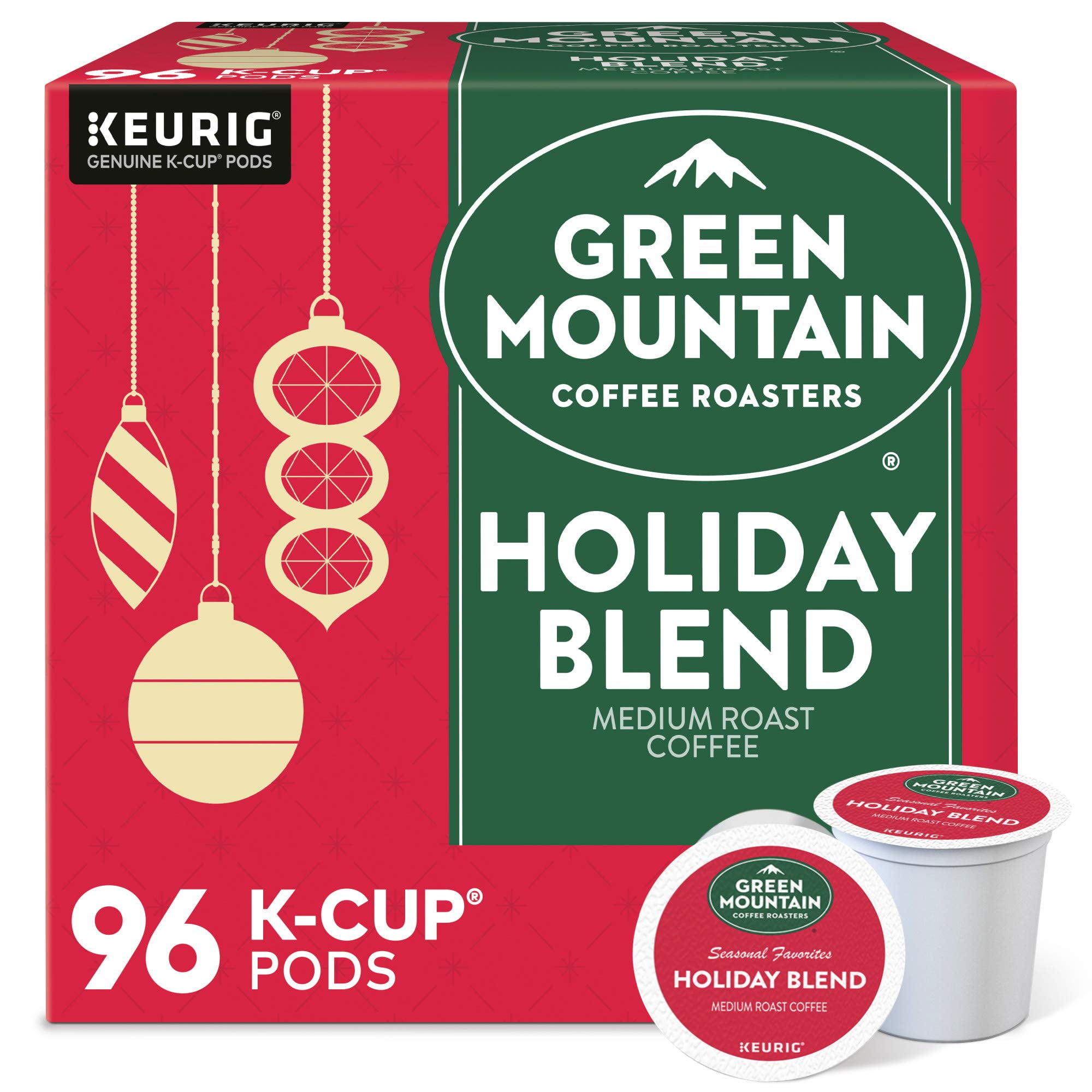 Green Mountain Coffee Roasters Holiday Blend, Keurig Single Serve K-Cup Pods, 96 Count - Walmart.com