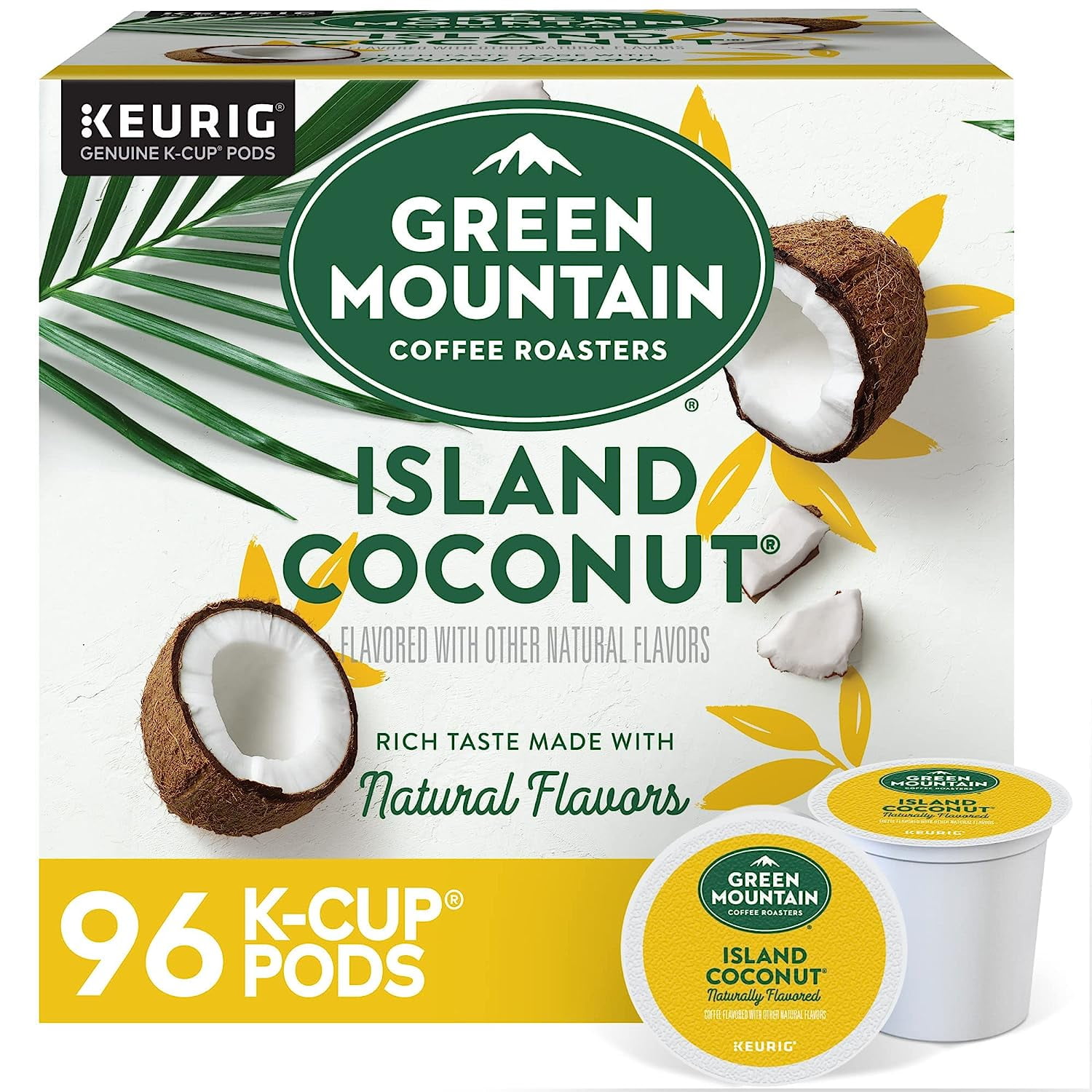 Green Mountain Coffee Roasters Island Coconut K-Cup Pods, 96ct ...
