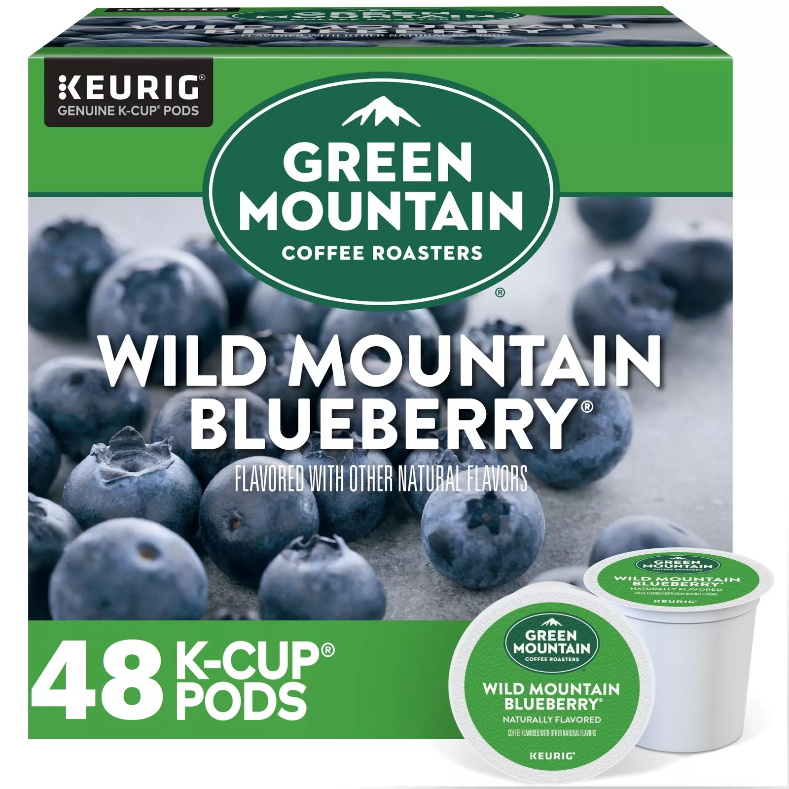 Green Mountain Coffee Wild Mountain Blueberry, K-Cup Pod, 48 Count ...