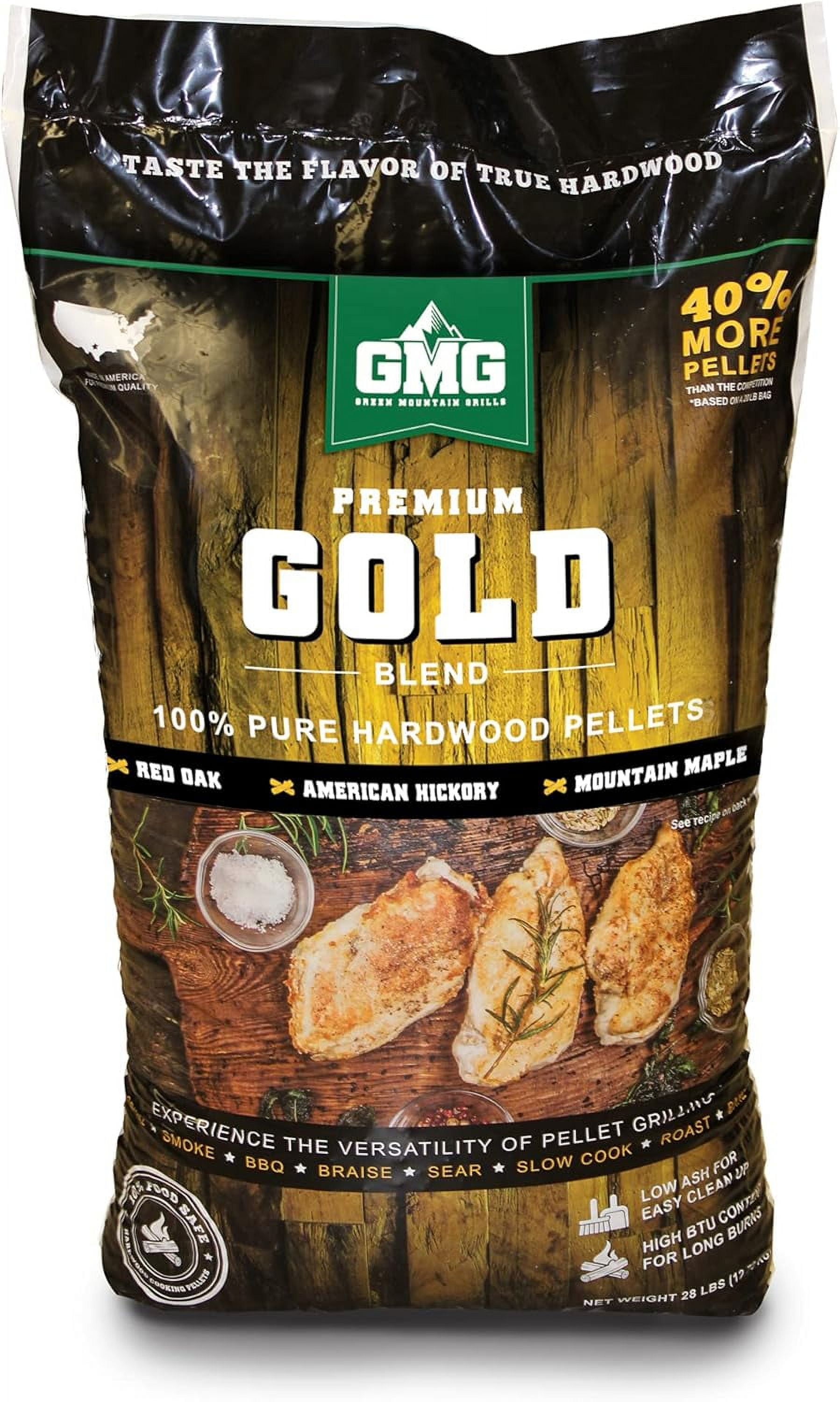 Green Mountain Grills GMG-2001-GOLD Premium Gold Blend Pure Hardwood ...