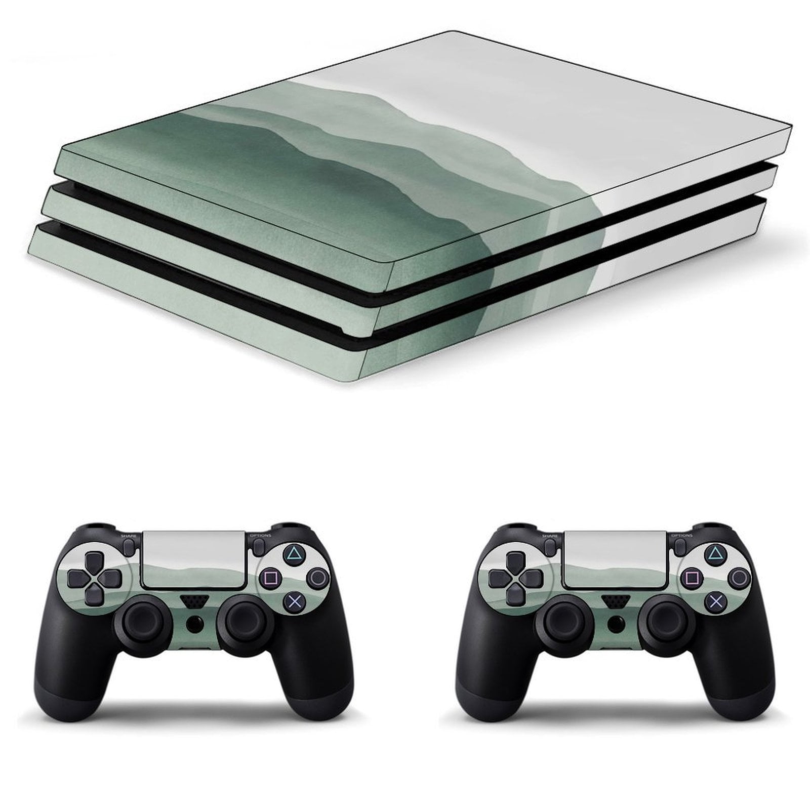 Green Mountain Painting PS4/PS4 Pro/PS4 Slim Skin Sticker For Console ...