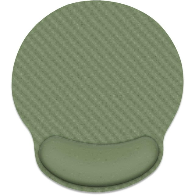 Ergonomic Green Mouse Pad with Wrist Rest, Non-Slip Base for Office ...