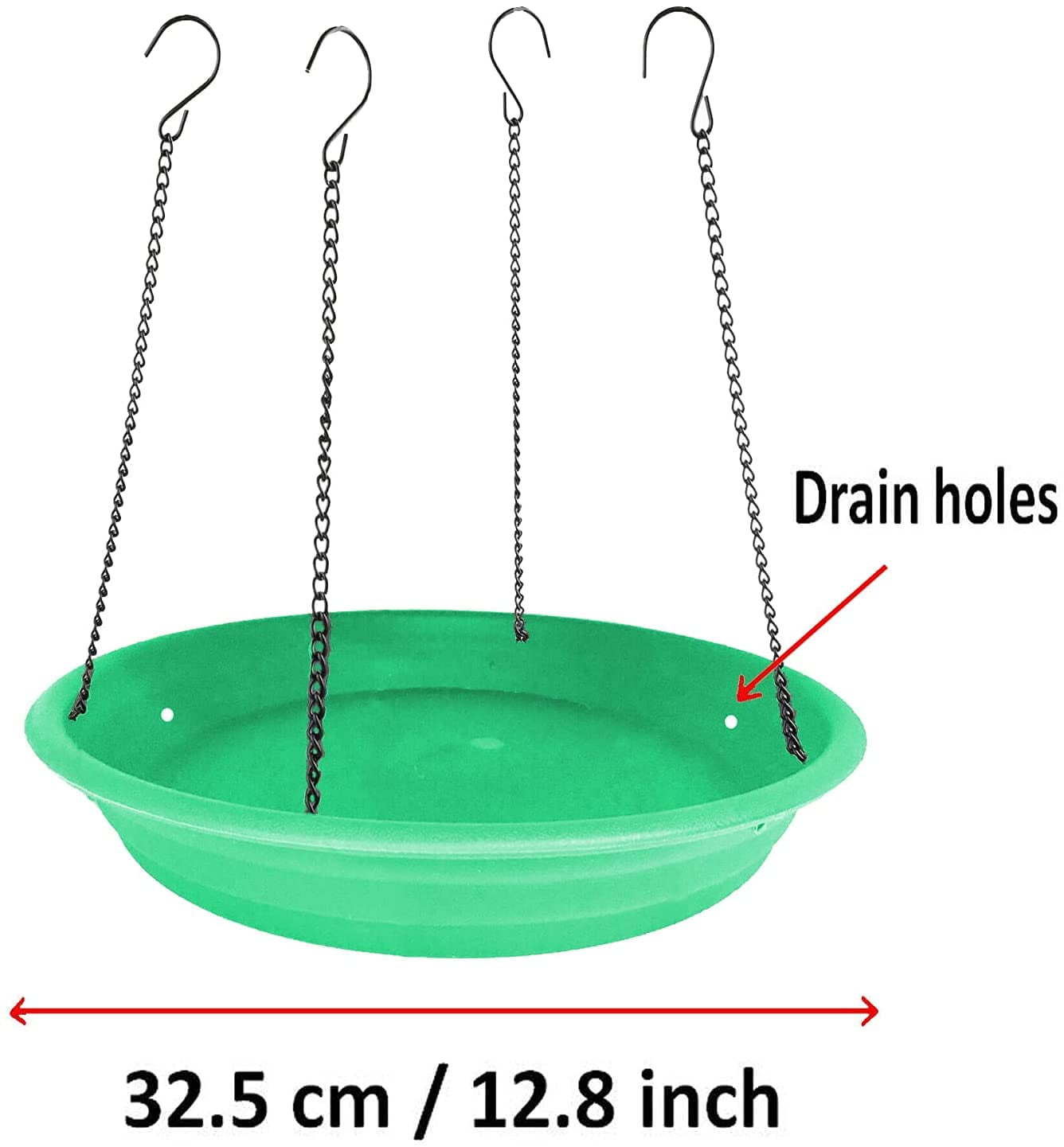 Green Multi-Purpose Bird Seed Catcher & Platform H2FSDFeeder - Hanging ...