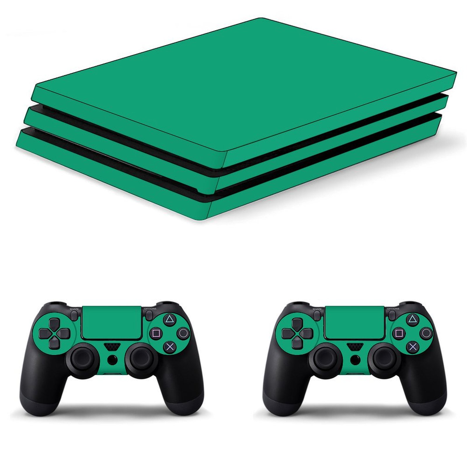Green Munsell PS4/PS4 Pro/PS4 Slim Skin Sticker For Console And ...