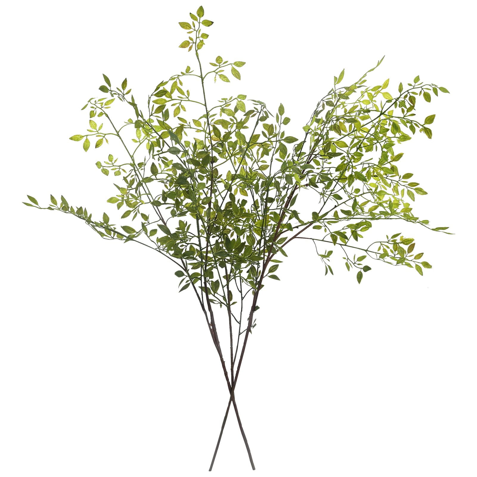Green Nandina Artificial Branches 2 Pack 43.3 Inch Home Garden Decor ...