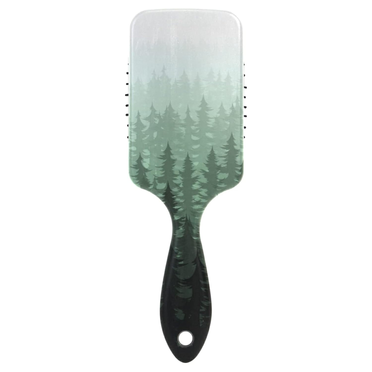 Green Nature Forest Landscape of Pine Fir Trees Art Air Cushion Comb ...