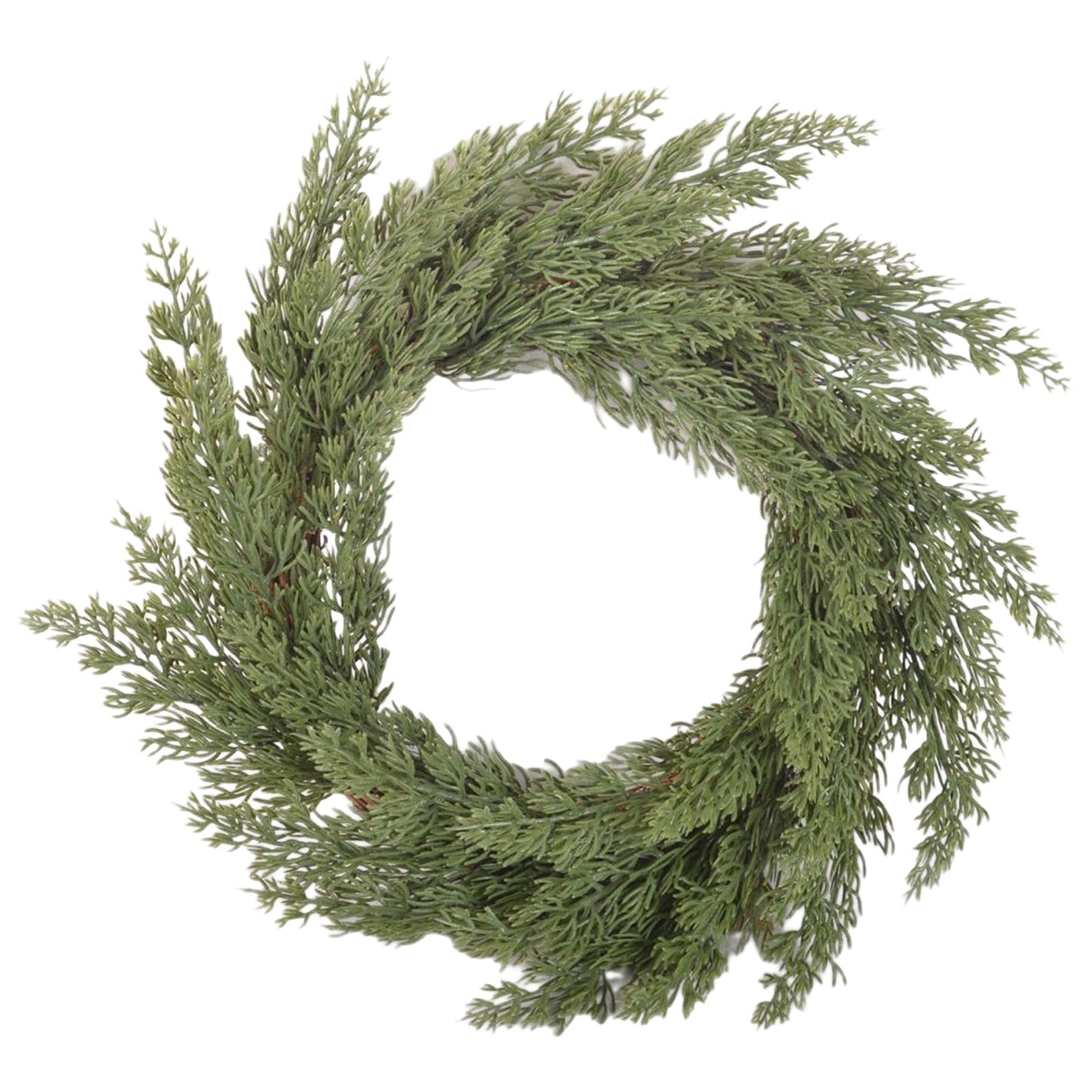 Green Needle Christmas Wreath, Natural Holiday Garland, , Natural ...