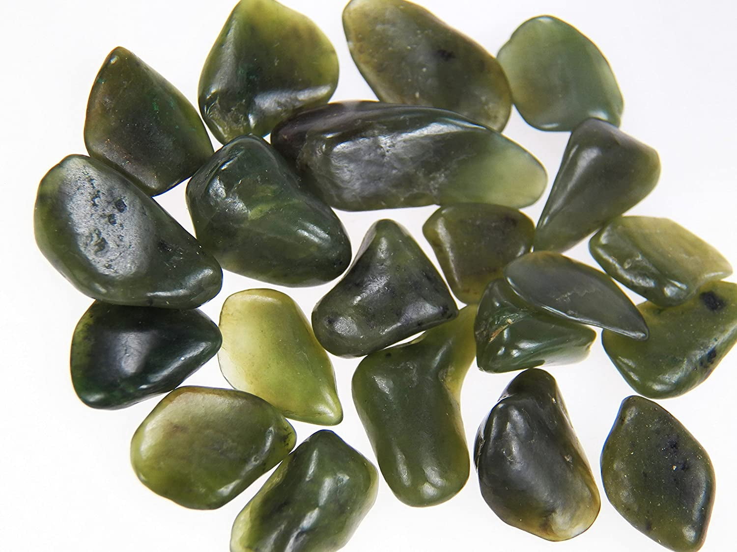 Green Nephrite Jade Tumbled Stone Crystal (1 Extra Large) - Walmart.com