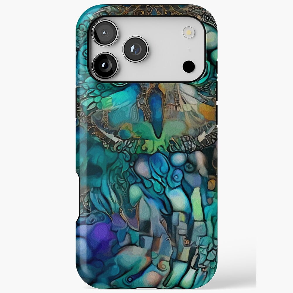 Green Night Owl Bird by Lea Roche Art Compatible Phone Case for iPhone ...