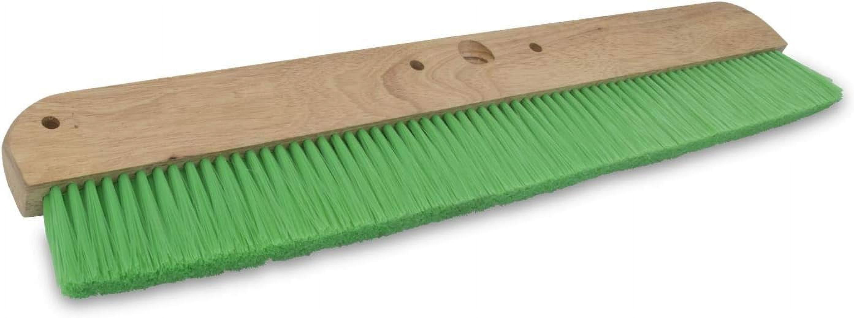 MARSHALLTOWN Wood Backed Concrete Broom, Green Nylon Bristles, 36 Inch ...