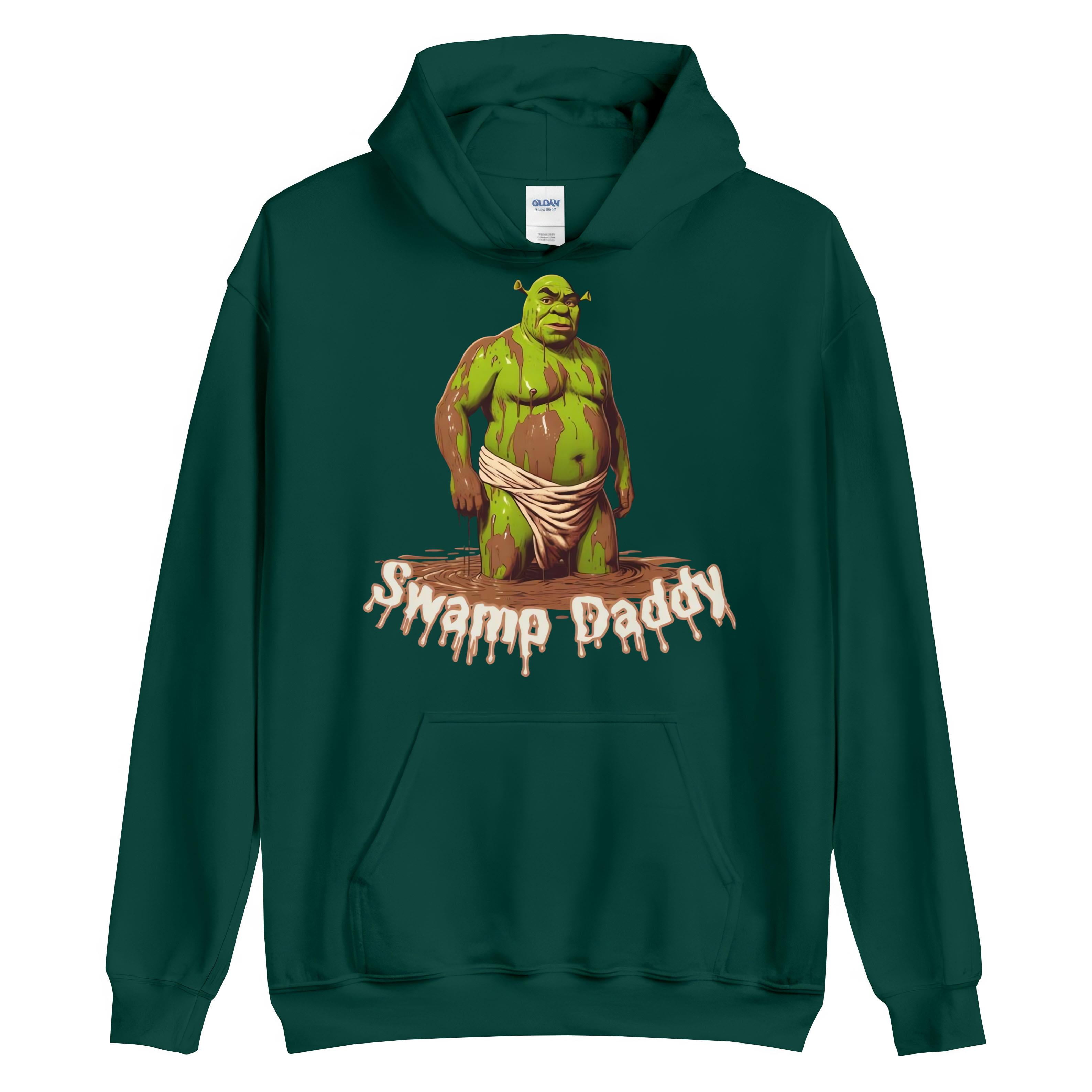 Green Ogre Parody Swamp Daddy Tee – Funny Meme Gift Shirt – Cartoon Creature Gag Style For ...