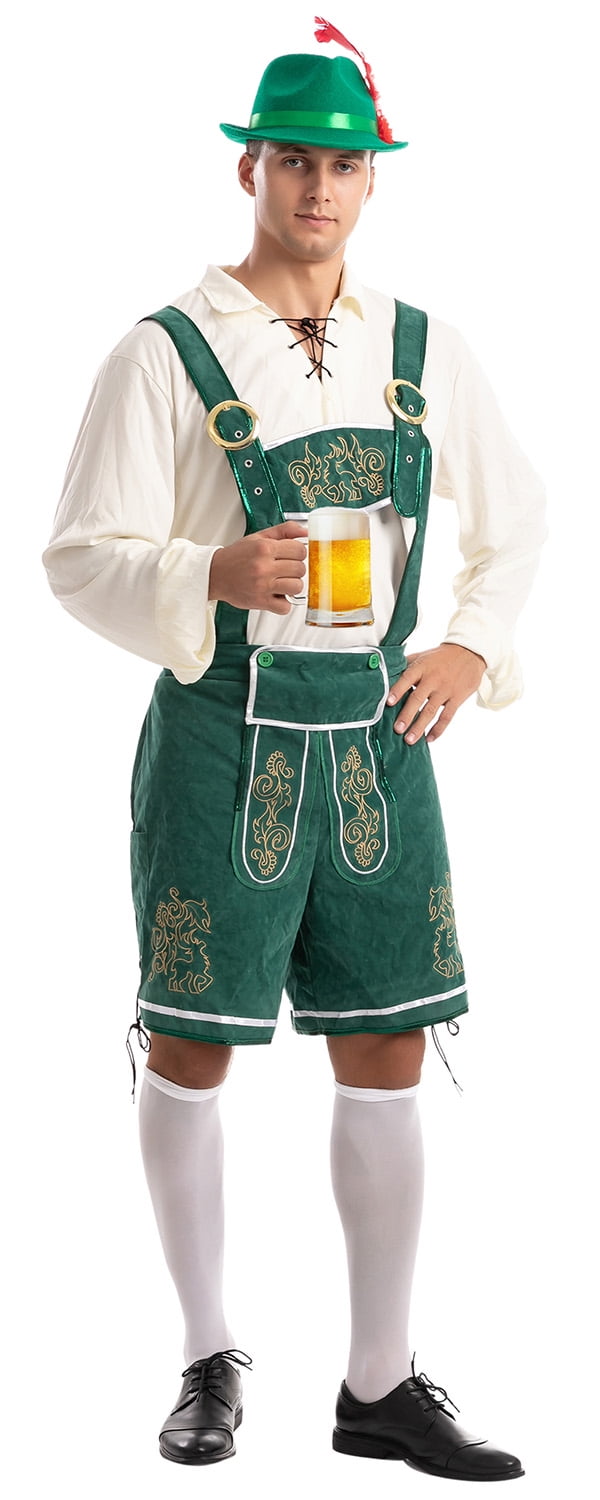 Joyin Mens German Bavarian Oktoberfest Costume Set Beer Costume Hat