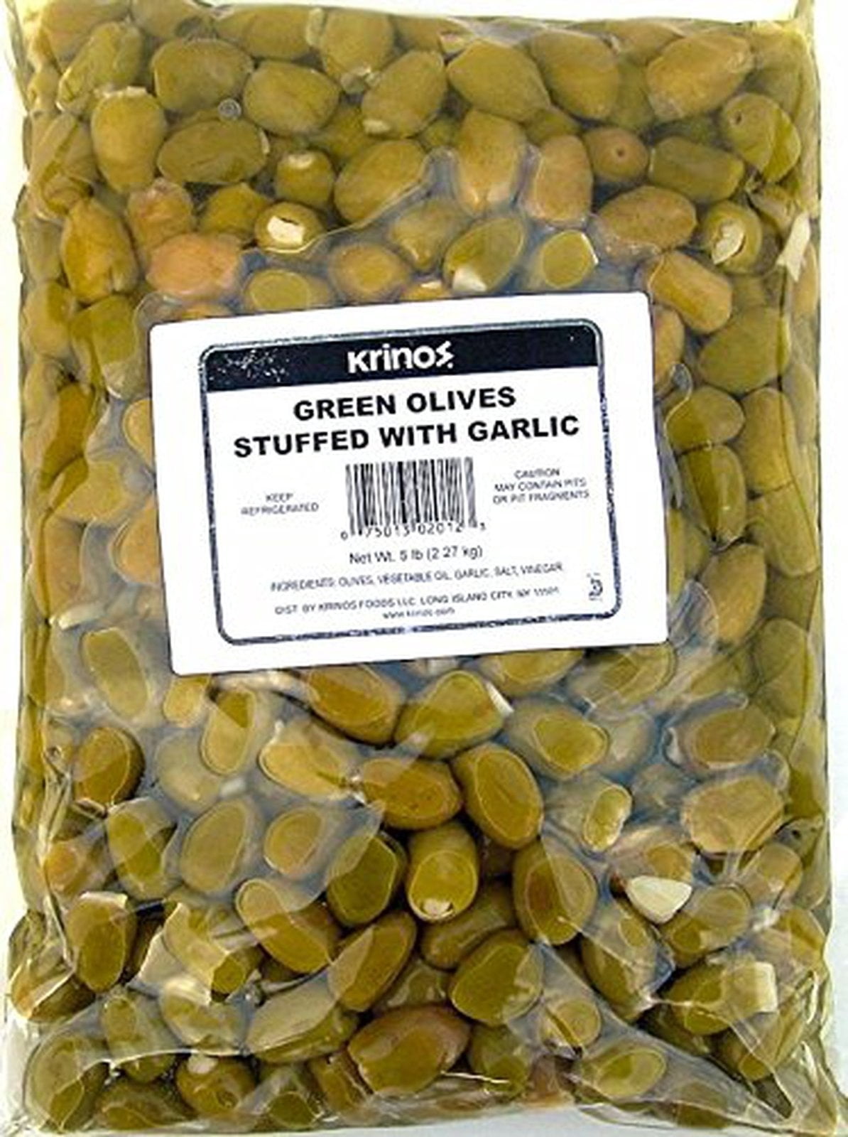 Green Olives Garlic Stuffed 5 Lb net Bag from Greece - Walmart.com