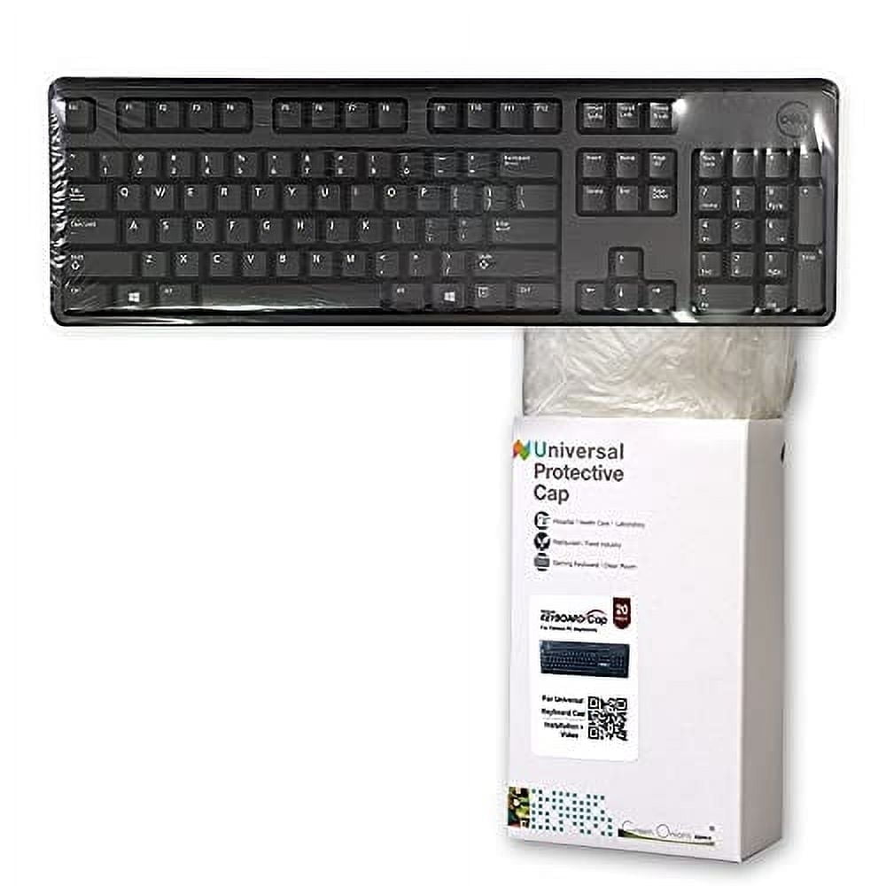 Green Onions Supply Universal Keyboard Cap Cover for Desktop, Clear, 20 ...