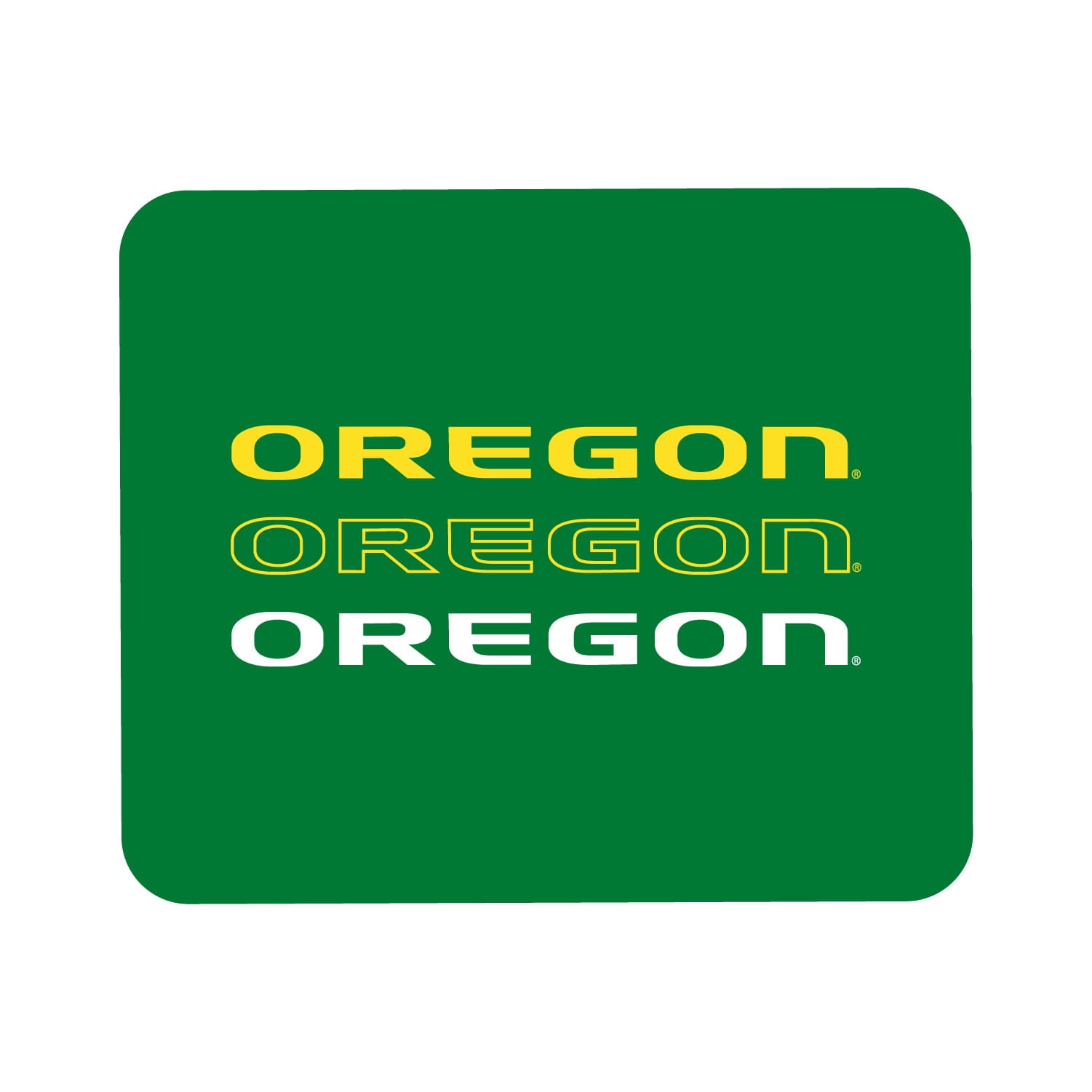 Green Oregon Ducks Wordmark Logo Mouse Pad - Walmart.com