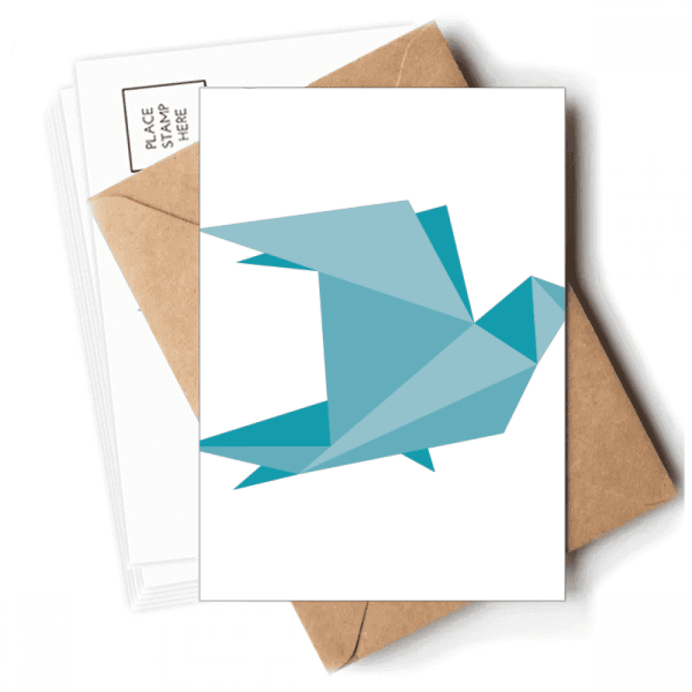 Green Origa Pigeon Pattern Postcards Envelopes Blank Note Cards Mailing ...