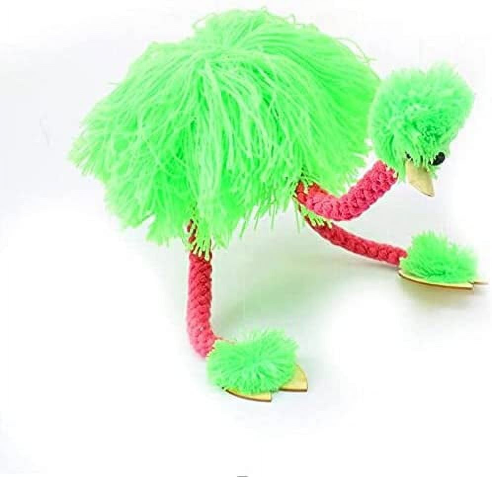 Green Ostrich Puppet String Doll Interactive Birthday Toy String ...