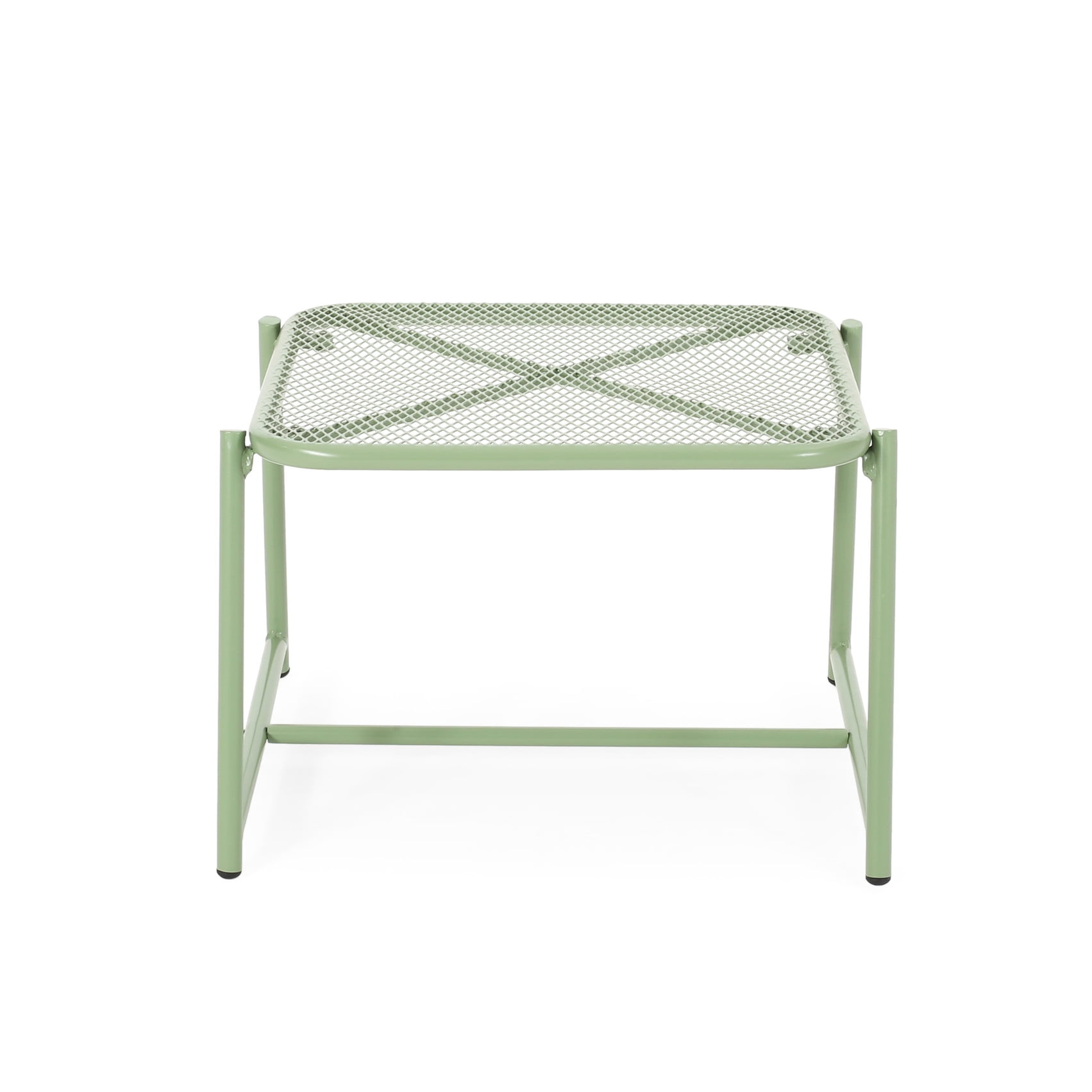 Green Outdoor Side Table 18.00" W x 19.50" D | Stable Structure ...