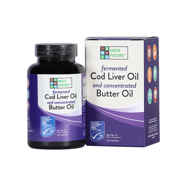 Green Pasture Fermented Cod Liver Oil & Concentrated Butter Oil 120 ...