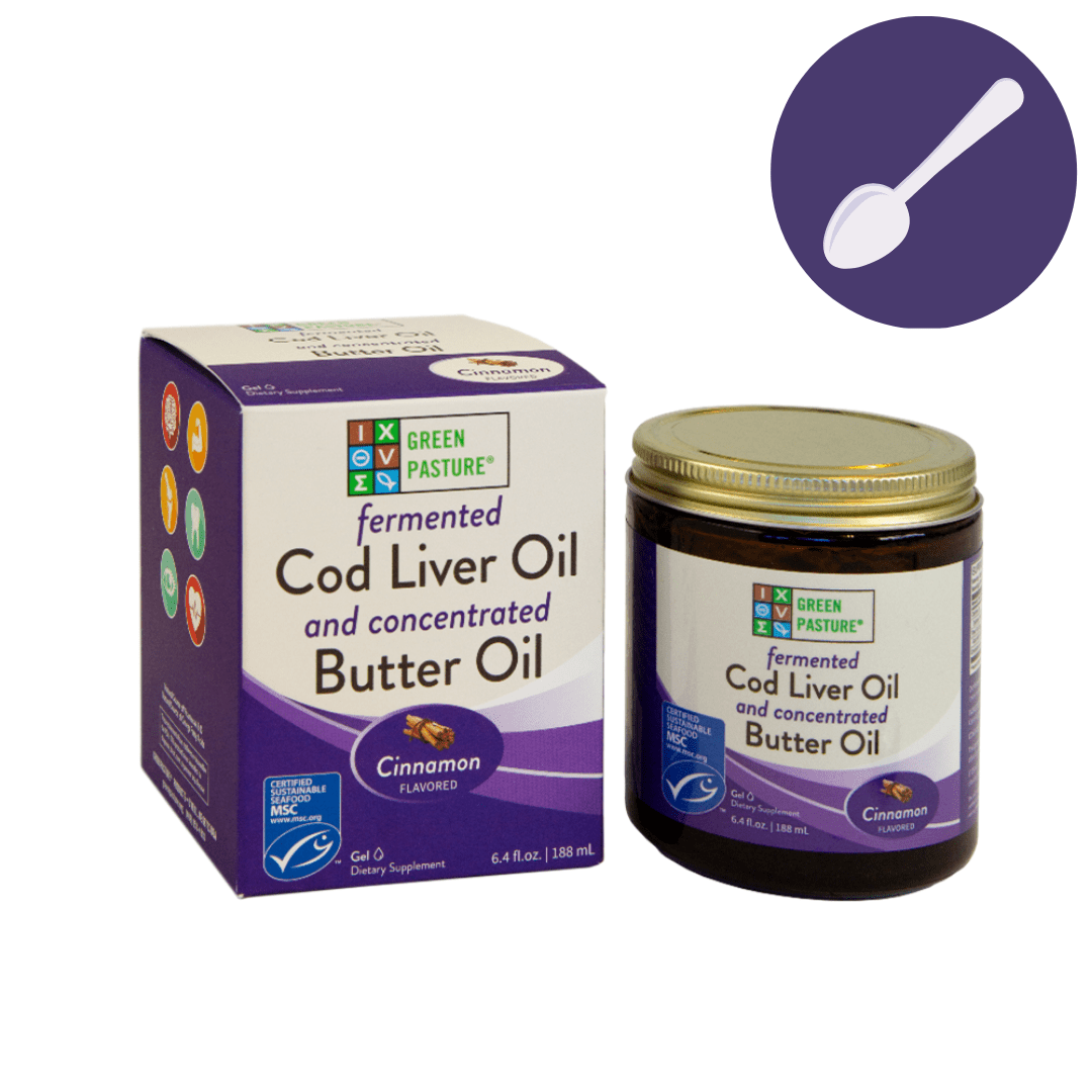 Green Pasture Fermented Cod Liver Oil & Concentrated Butter Oil Gel ...
